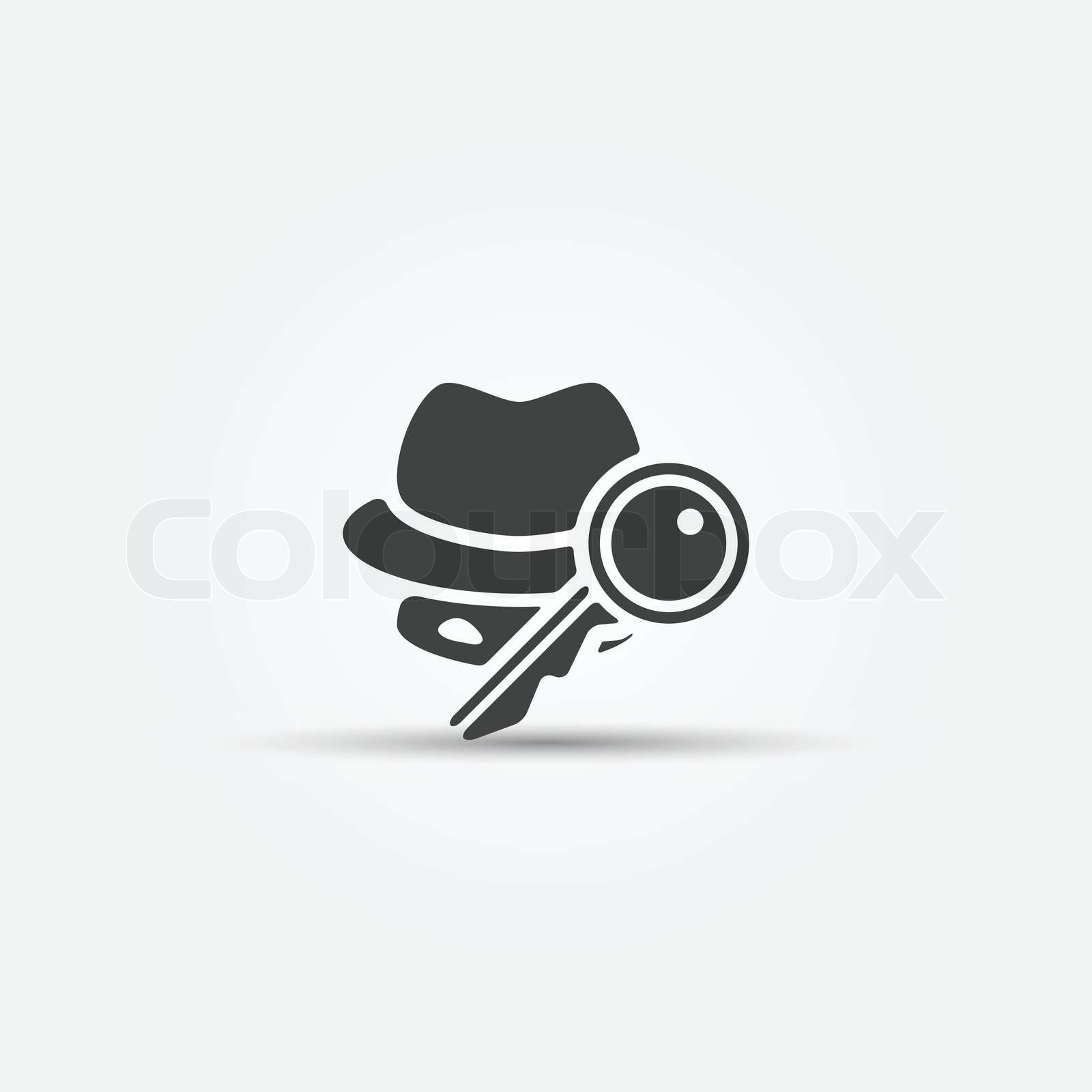 detektiv, icon, illustration | Stock-Vektor | Colourbox