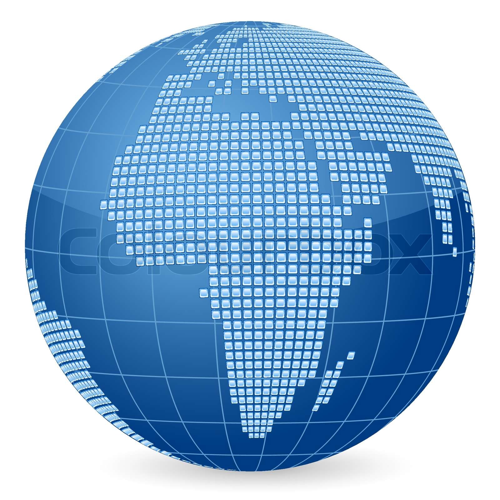 world globe squares | Stock vector | Colourbox