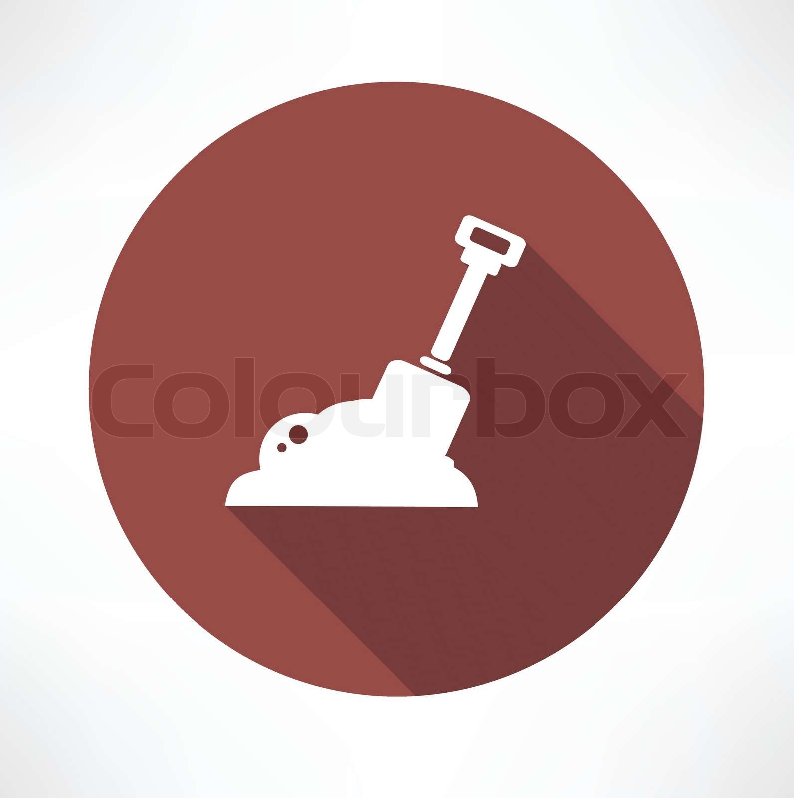 shovel in construction sand icon | Stock vector | Colourbox