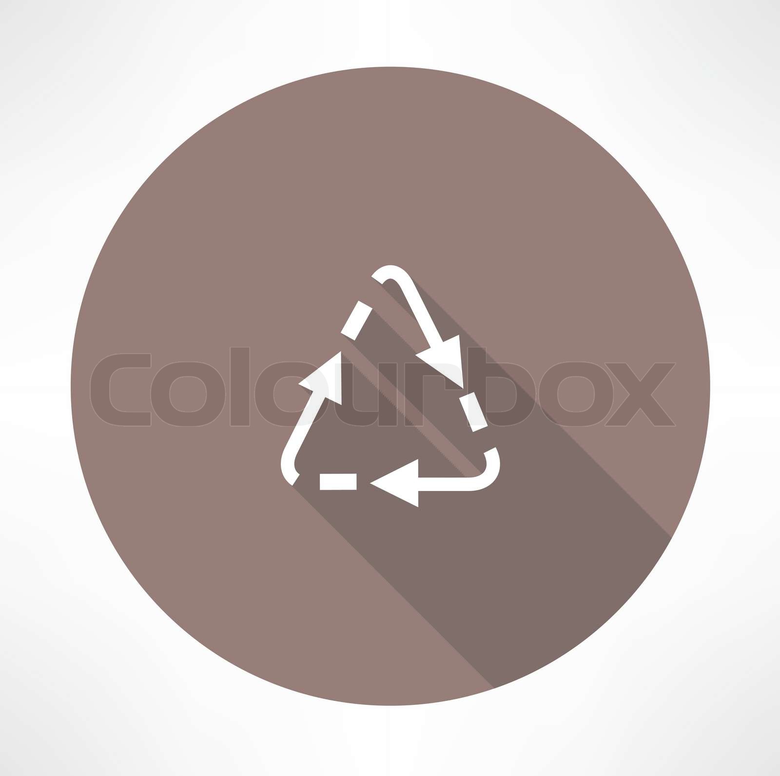 triangular cycle arrow icon | Stock vector | Colourbox