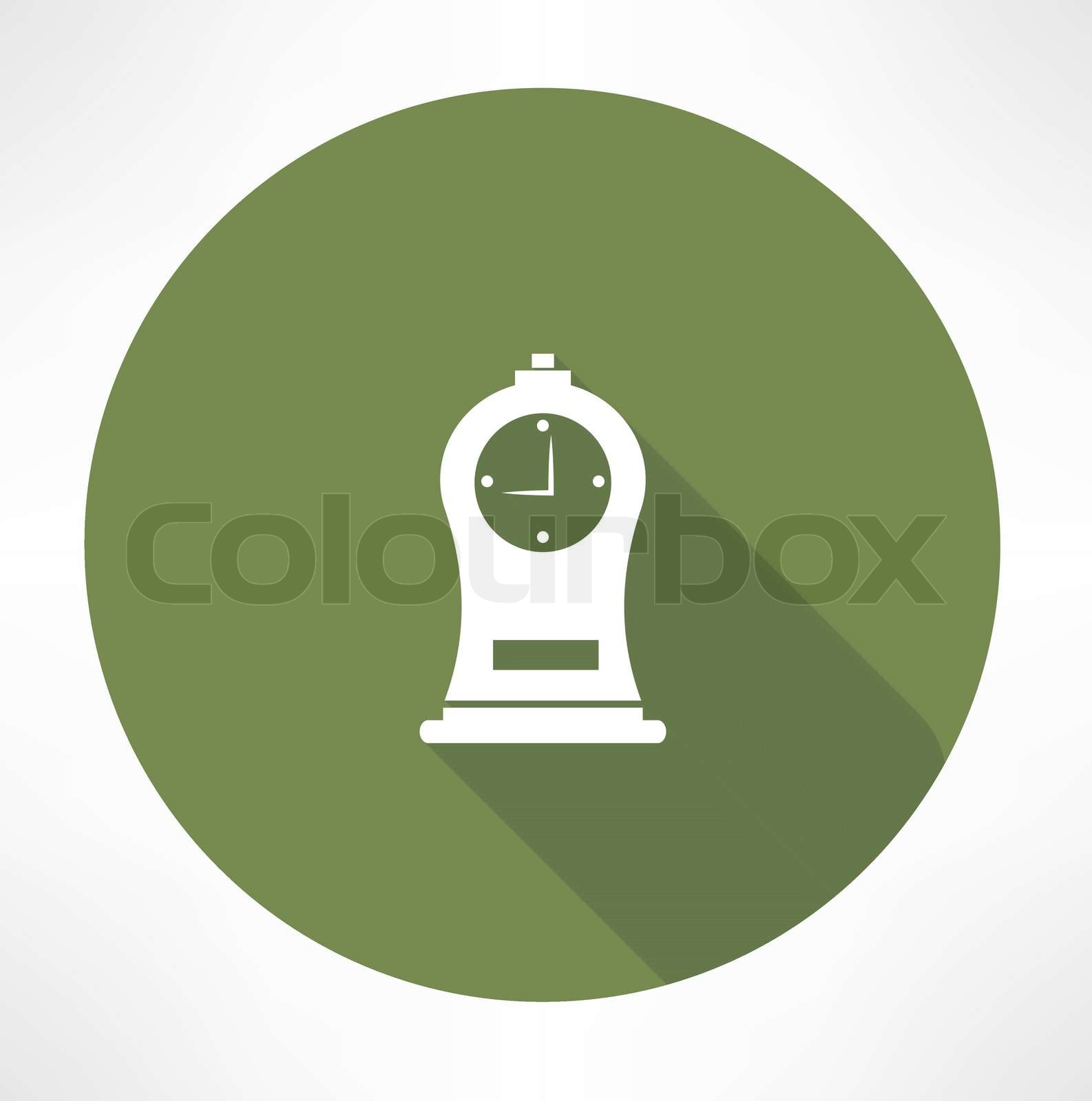 antique clock icon | Stock vector | Colourbox