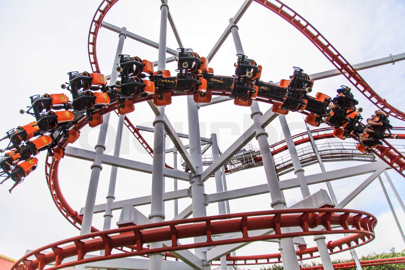 Roller Coasters loops | Stock image | Colourbox