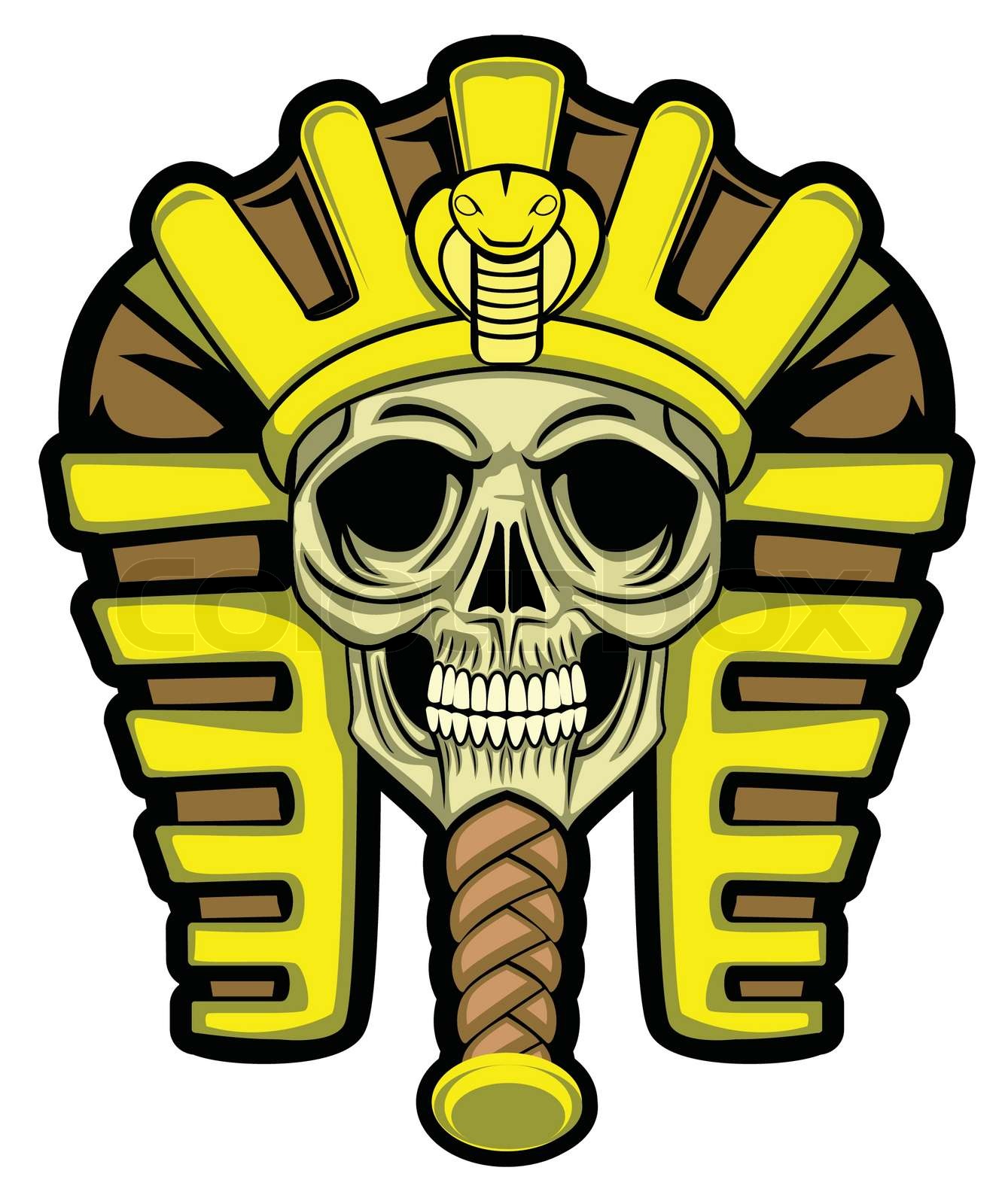 Sphinx with skull head | Stock vector | Colourbox