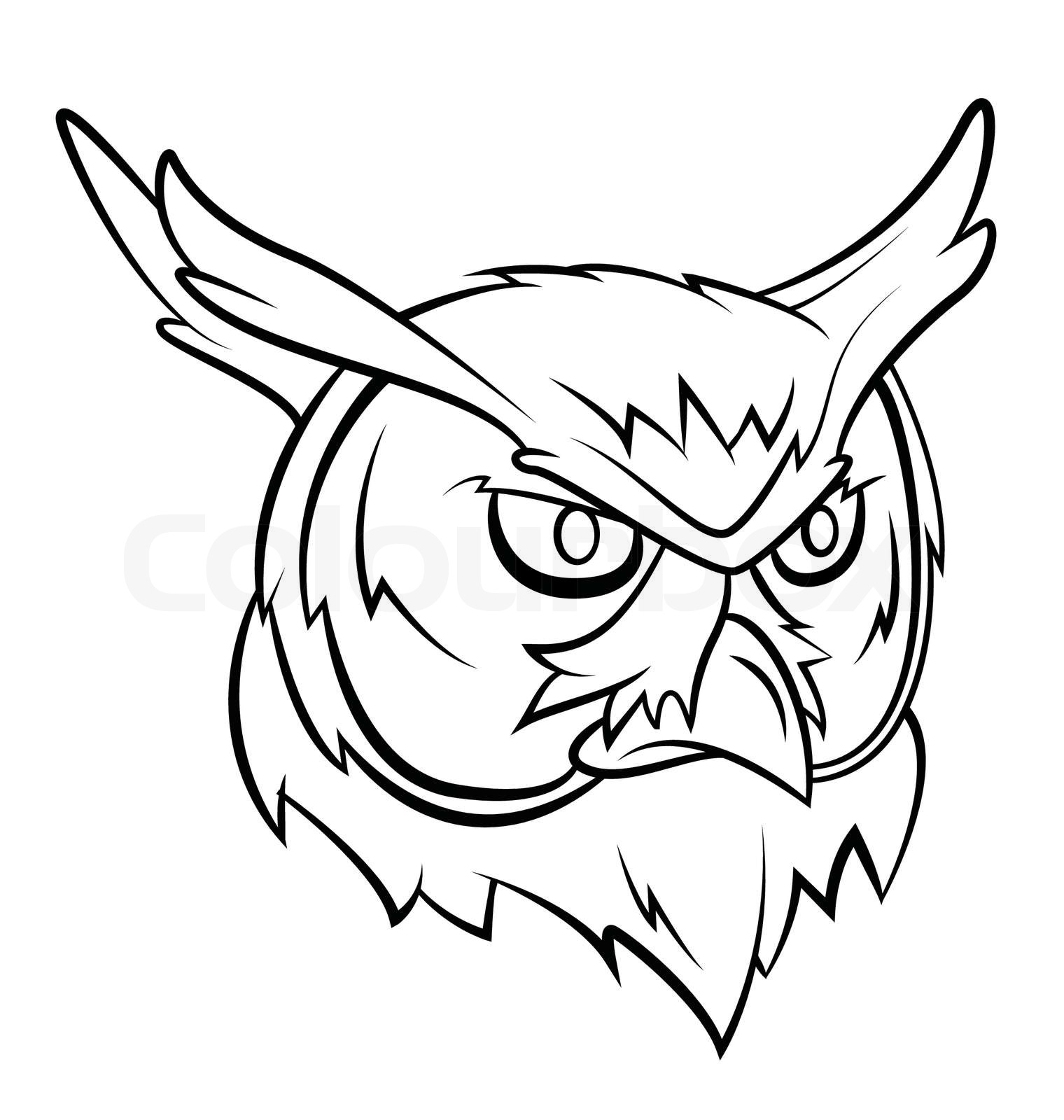 Owl Head Outline