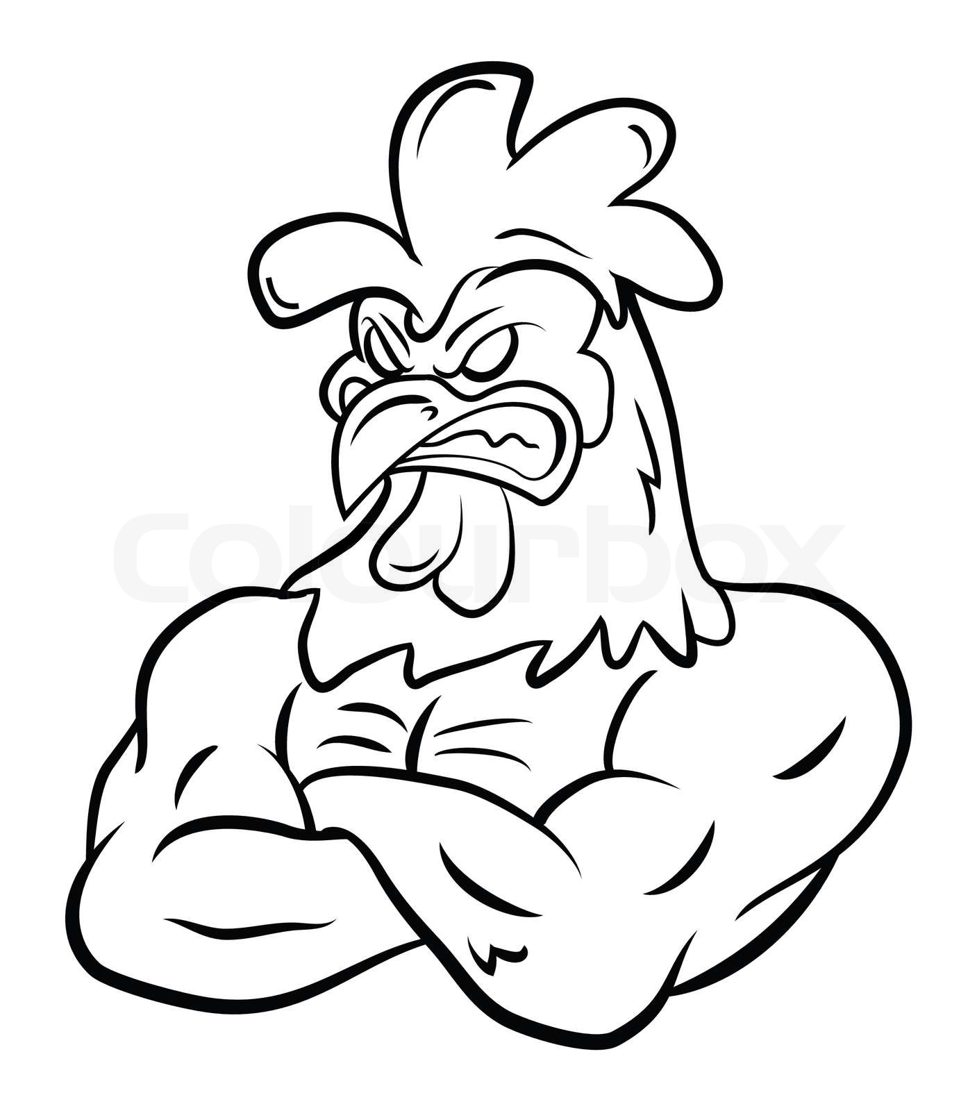 Strong Rooster | Stock vector | Colourbox