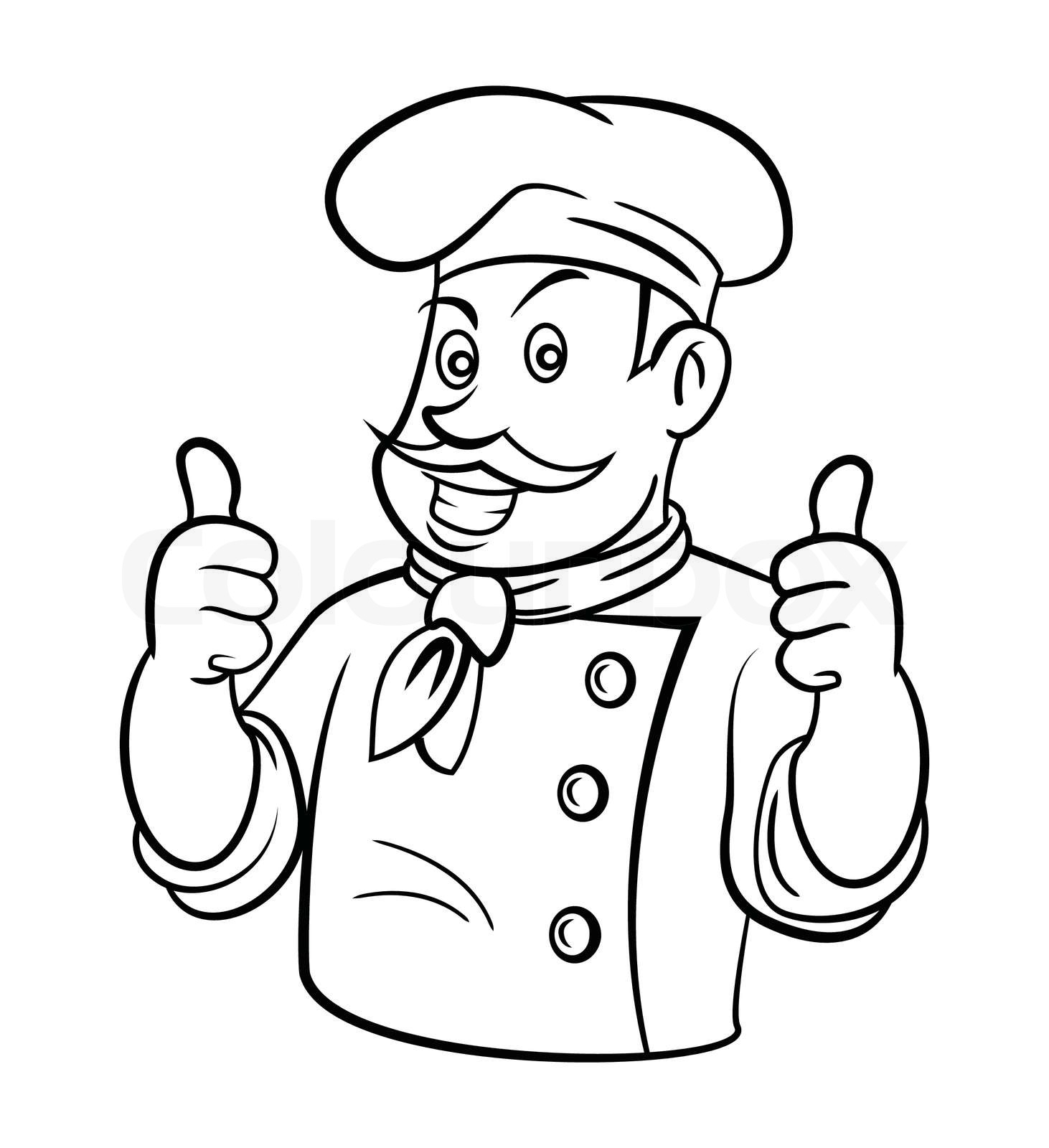 Chef Two Thumb up | Stock vector | Colourbox