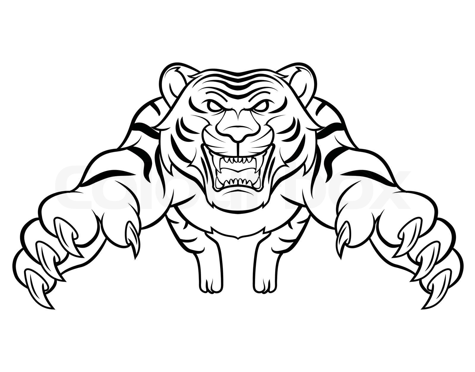 Tiger Attack | Stock vector | Colourbox