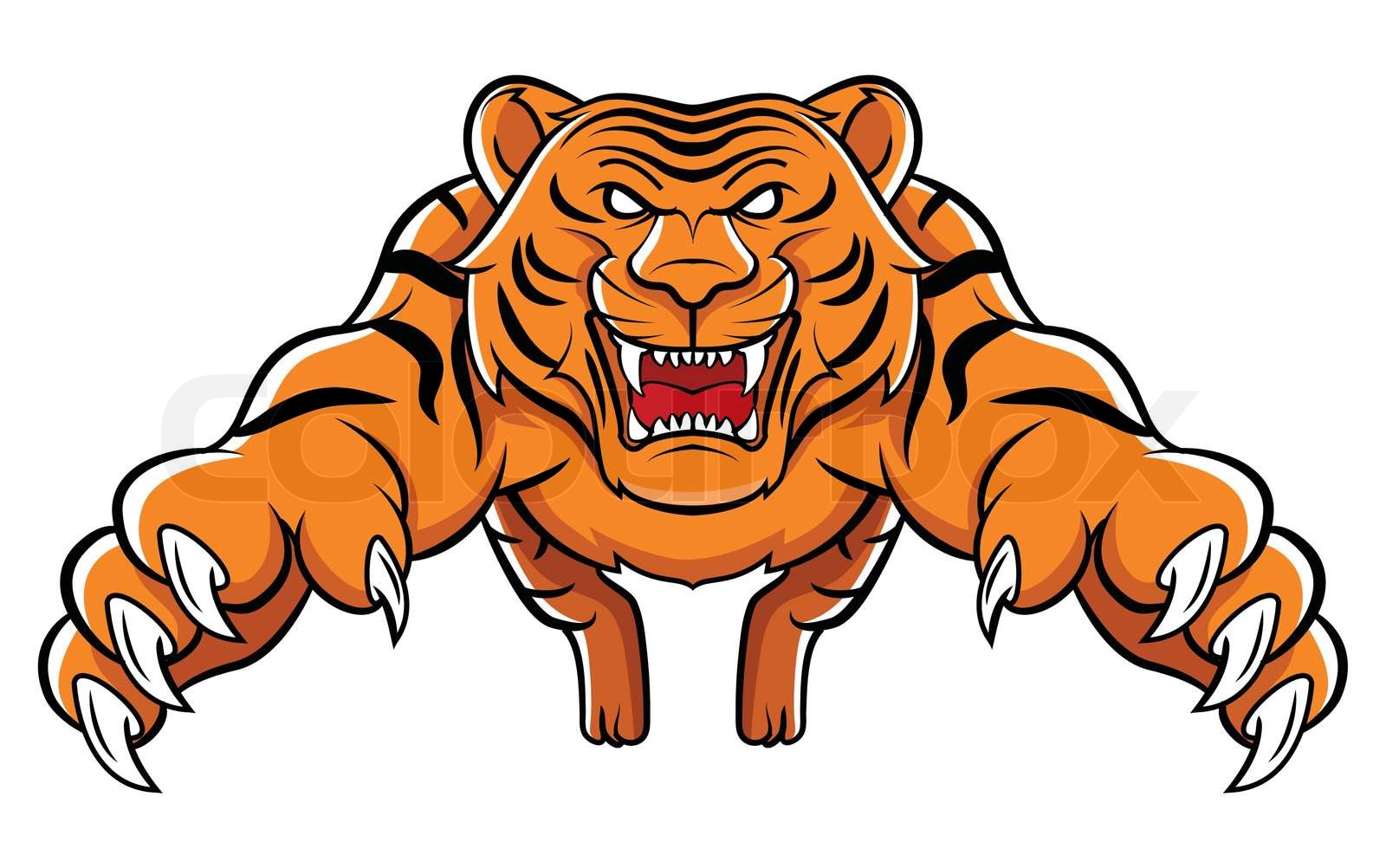 Tiger Attack | Stock vector | Colourbox
