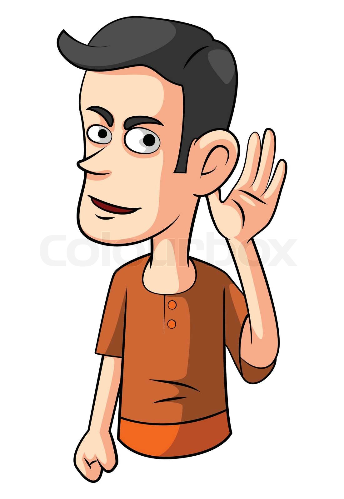 eavesdrop something | Stock vector | Colourbox