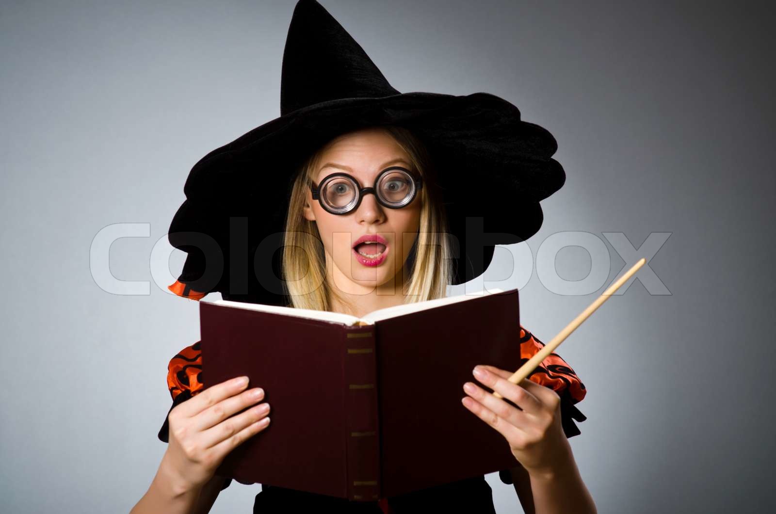 Witch doing her dirty tricks | Stock image | Colourbox