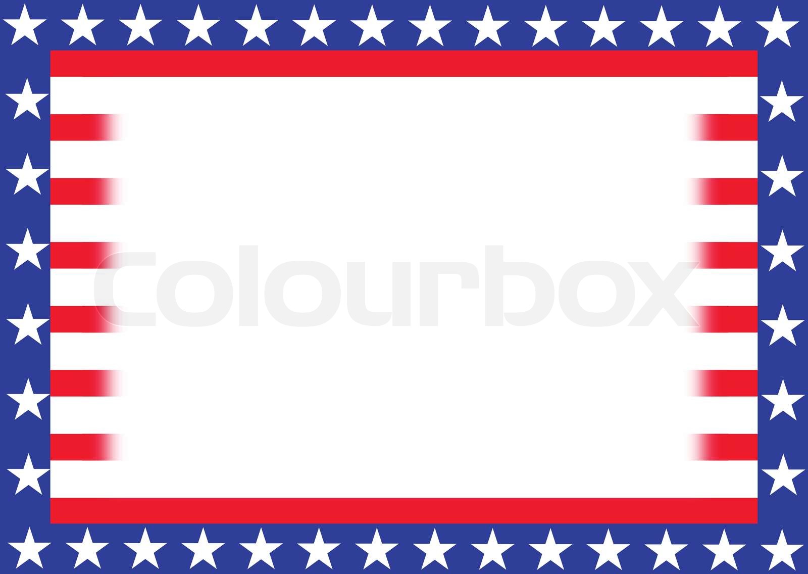 STARS AND STRIPE FRAME | Stock vector | Colourbox