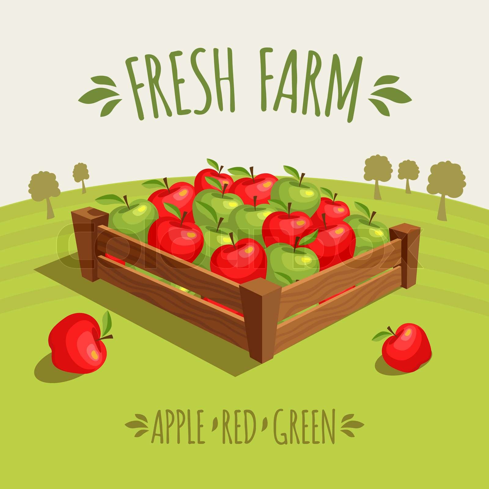Fresh farm | Stock vector | Colourbox