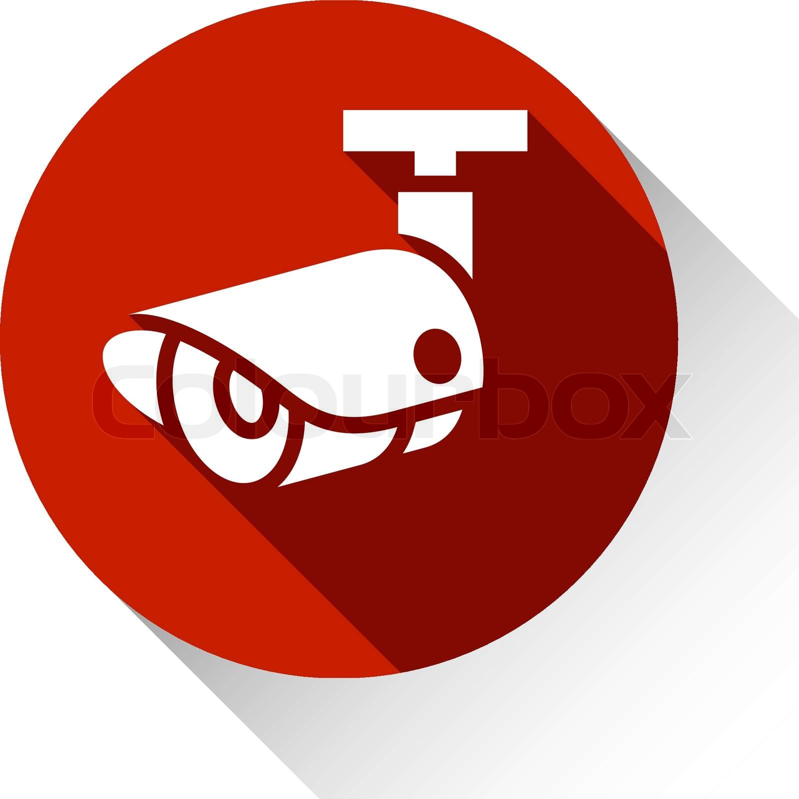 Video surveillance camera | Stock vector | Colourbox