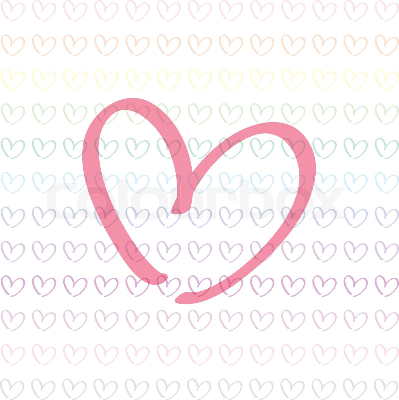 hjerte, baggrund, hjerter | Stock vektor | Colourbox