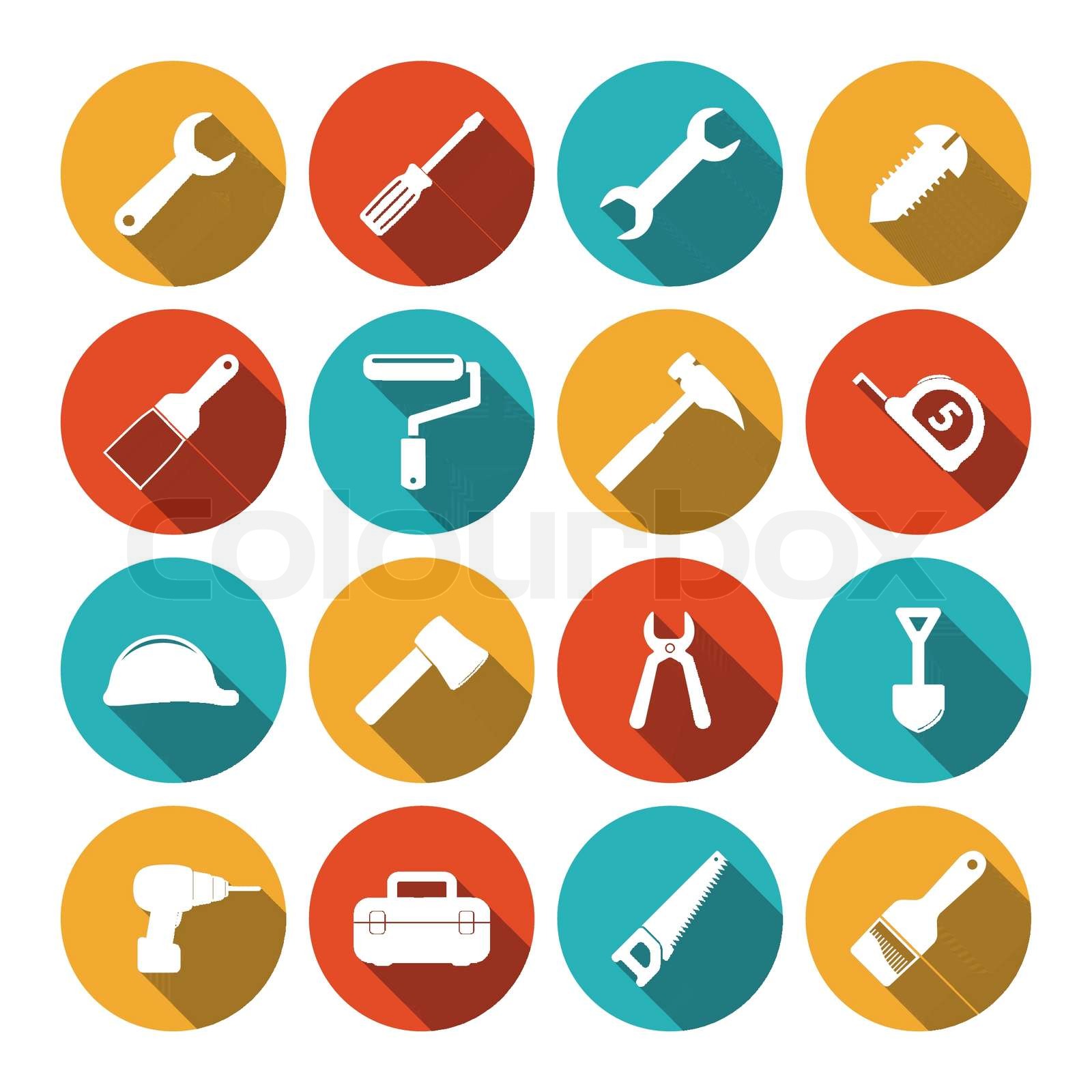 bau-, icons, icon | Stock-Vektor | Colourbox