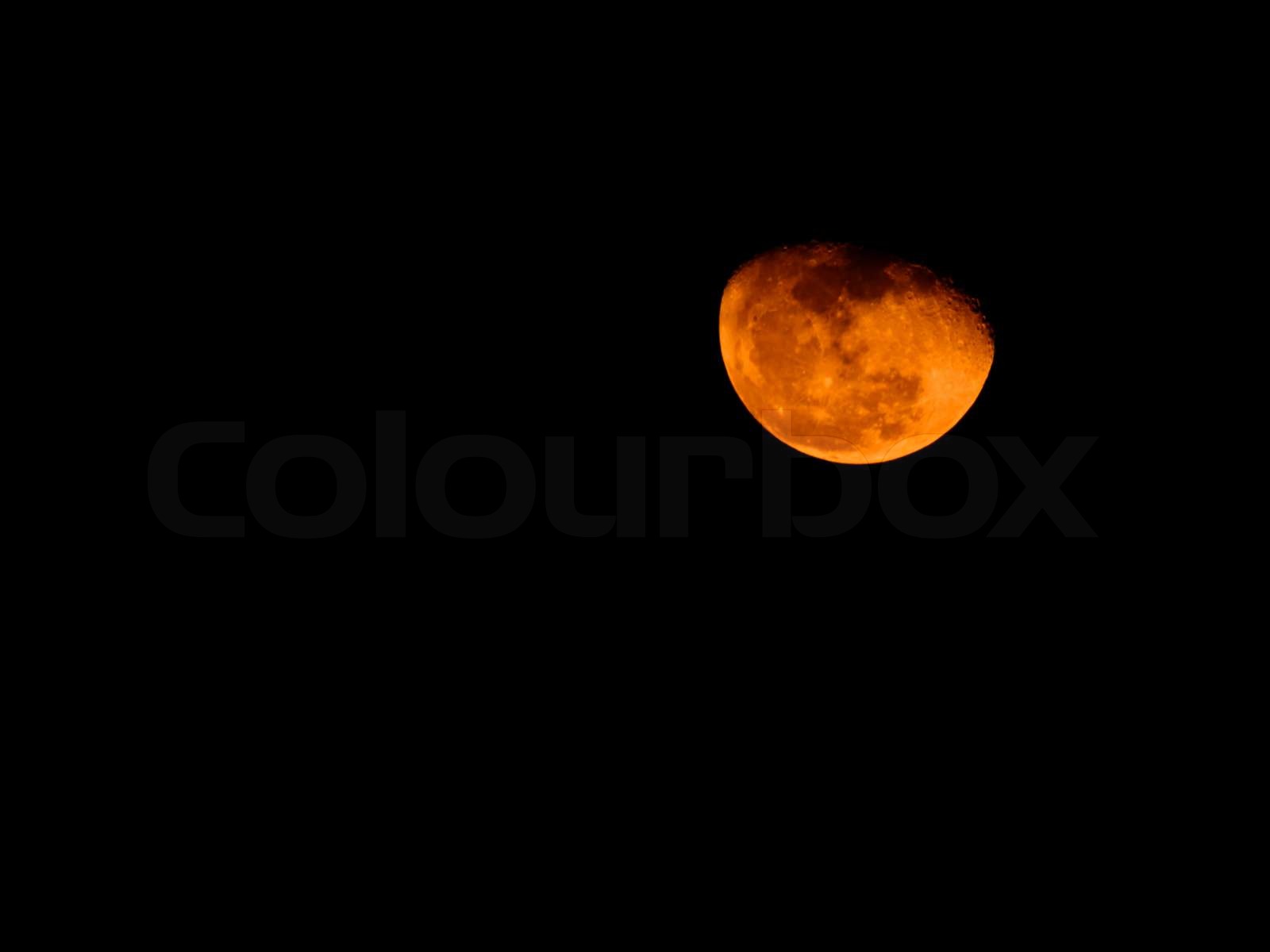 Orange moon | Stock image | Colourbox