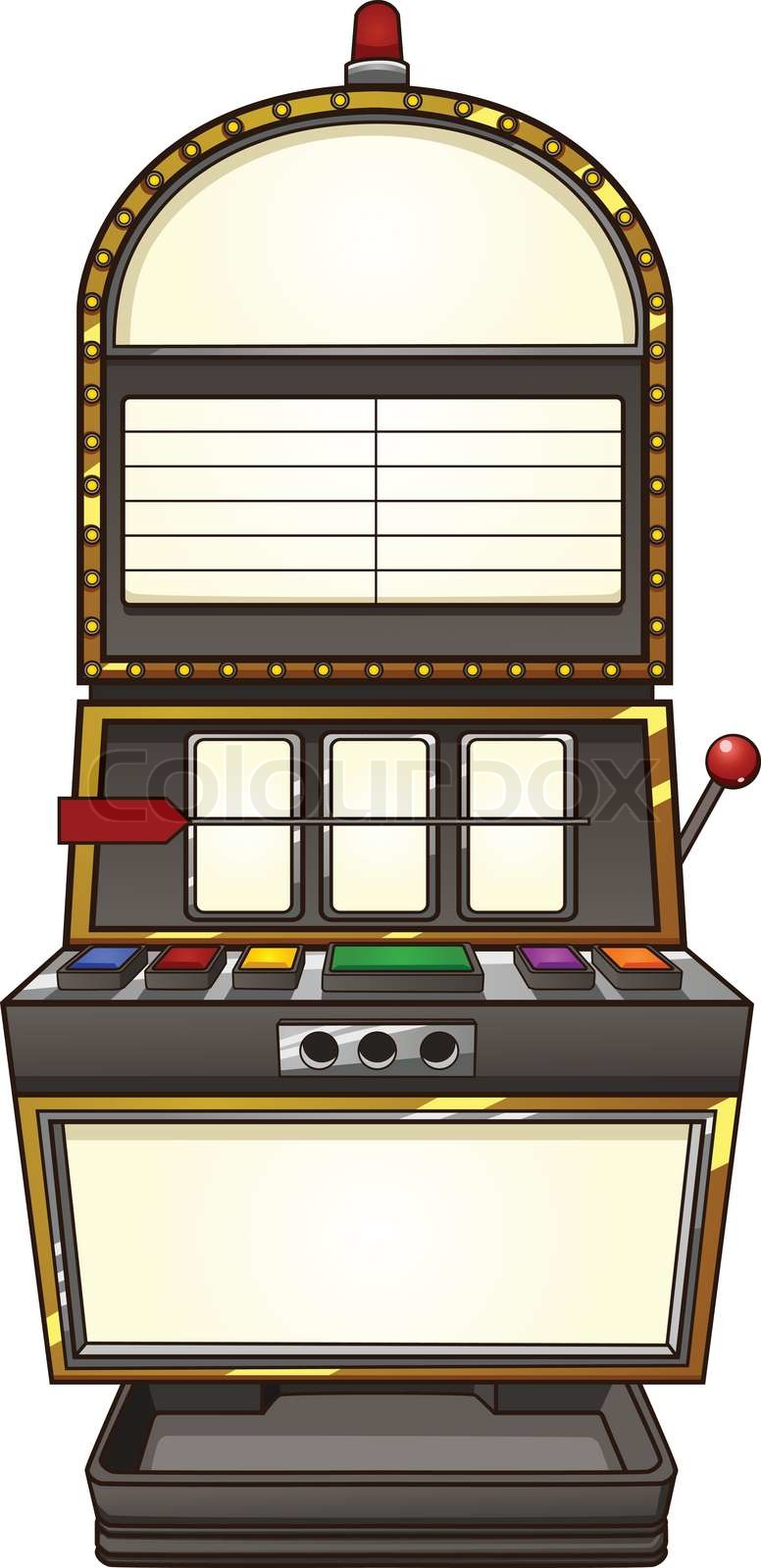 Slot machine | Stock vector | Colourbox