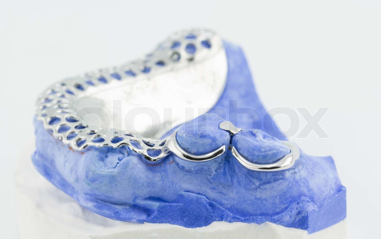 Dental wire bending for make a partial denture | Stock image | Colourbox