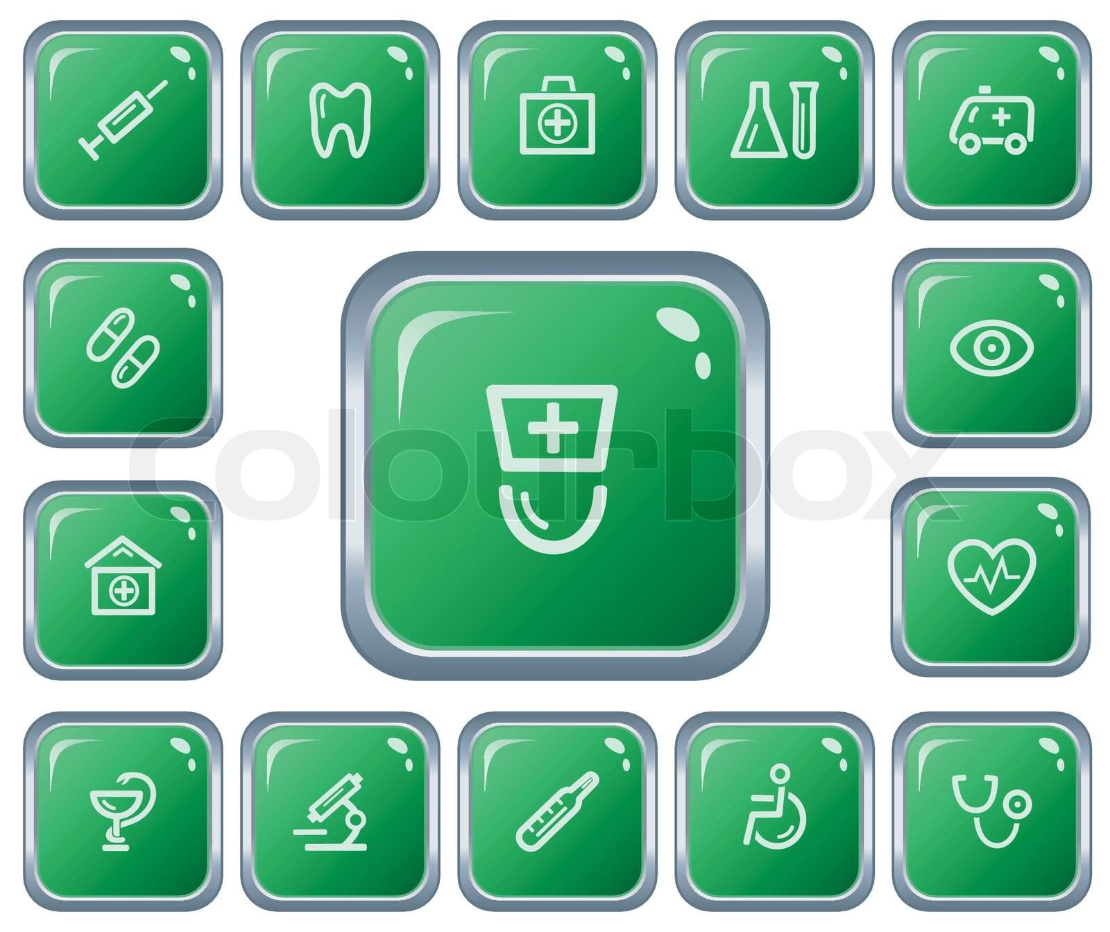 Medical buttons | Stock vector | Colourbox