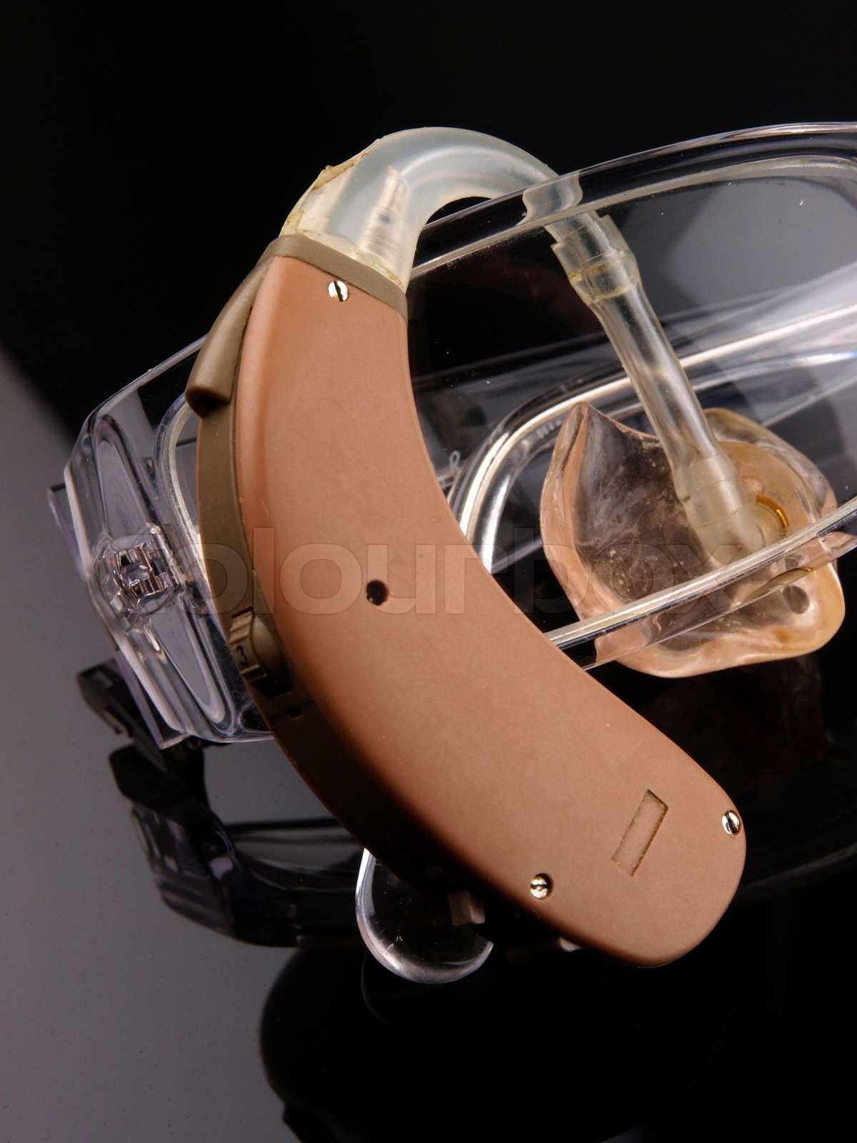 Old style hearing aid | Stock image | Colourbox