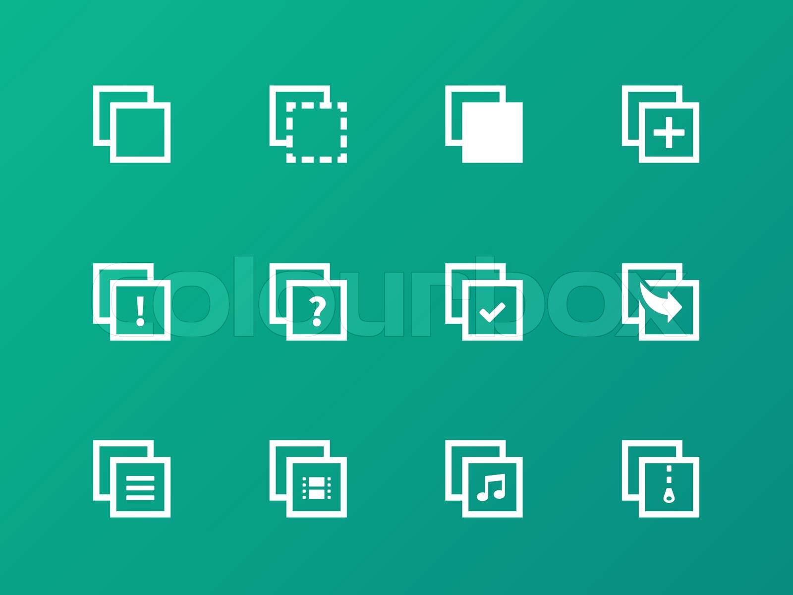Copy Paste icons for Apps, Web Pages. | Stock vector | Colourbox