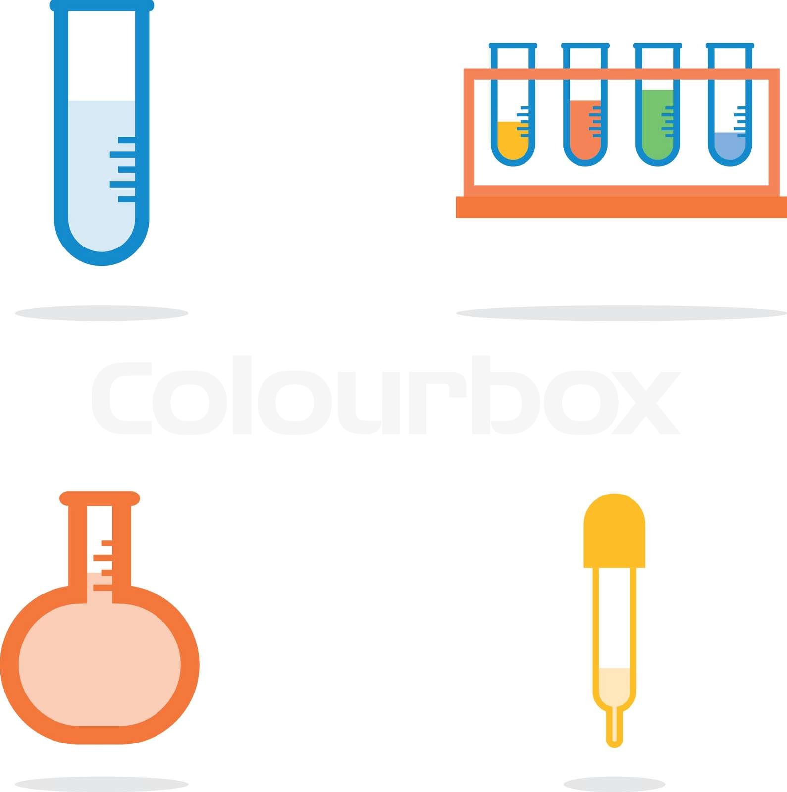 Science lab equipment and symbol icon | Stock vector | Colourbox