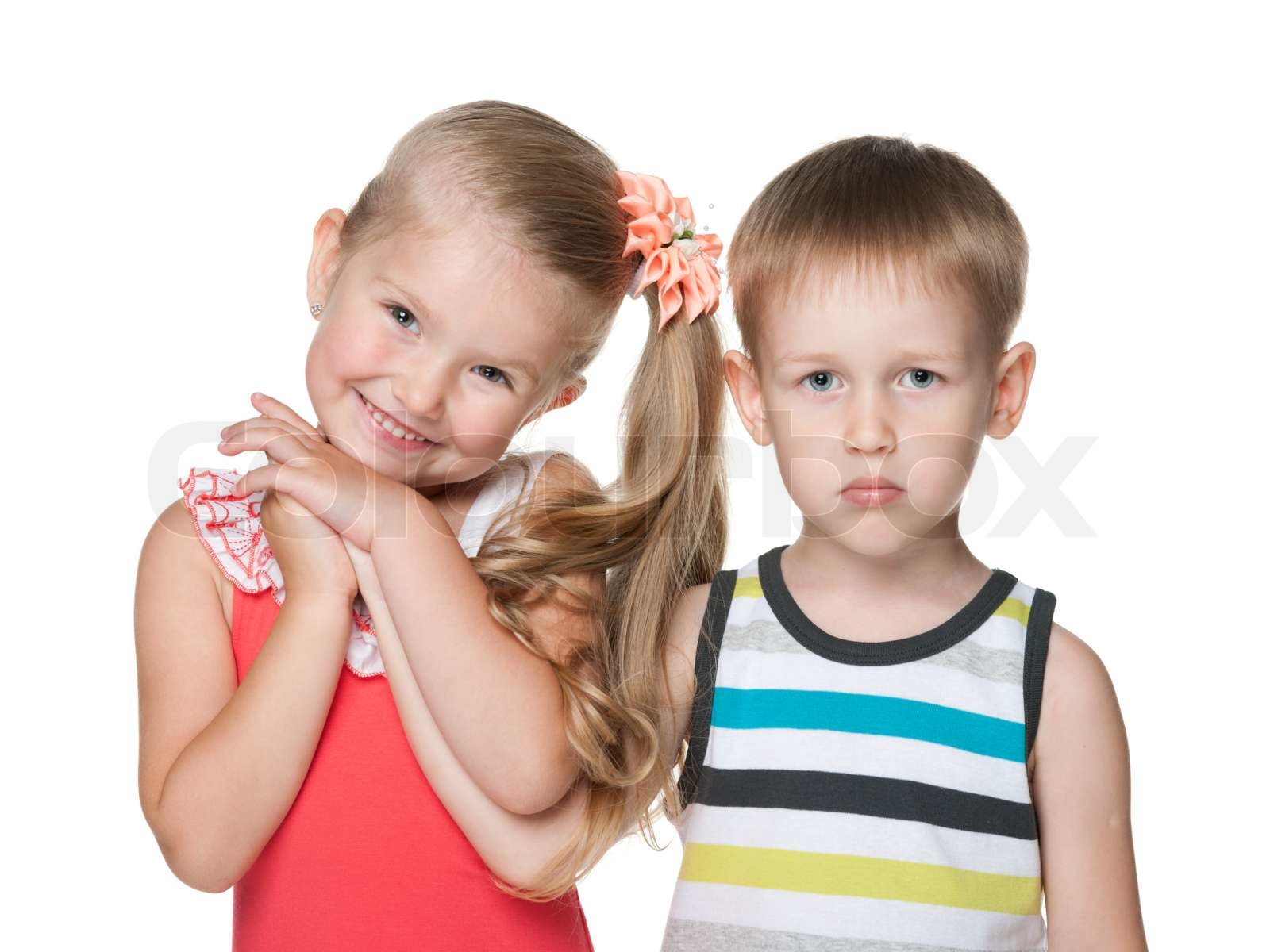 Cute little kids | Stock image | Colourbox