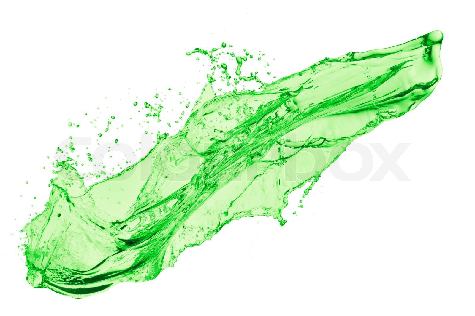 green liquid splash | Stock image | Colourbox