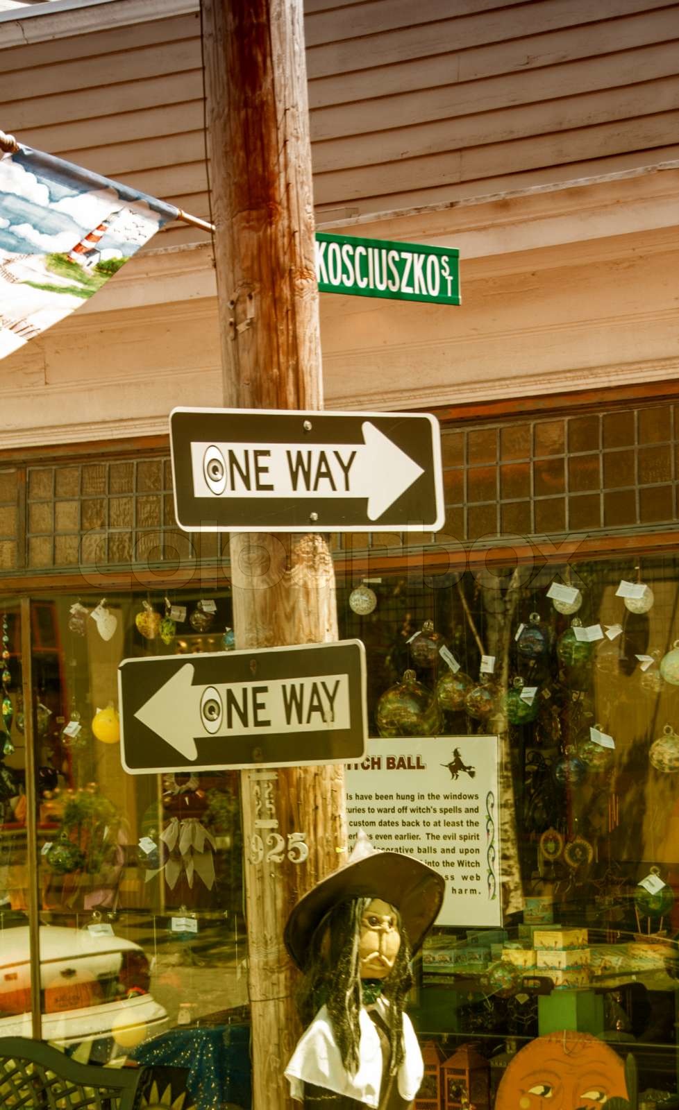 Street signs in Salem, Massachusetts | Stock image | Colourbox