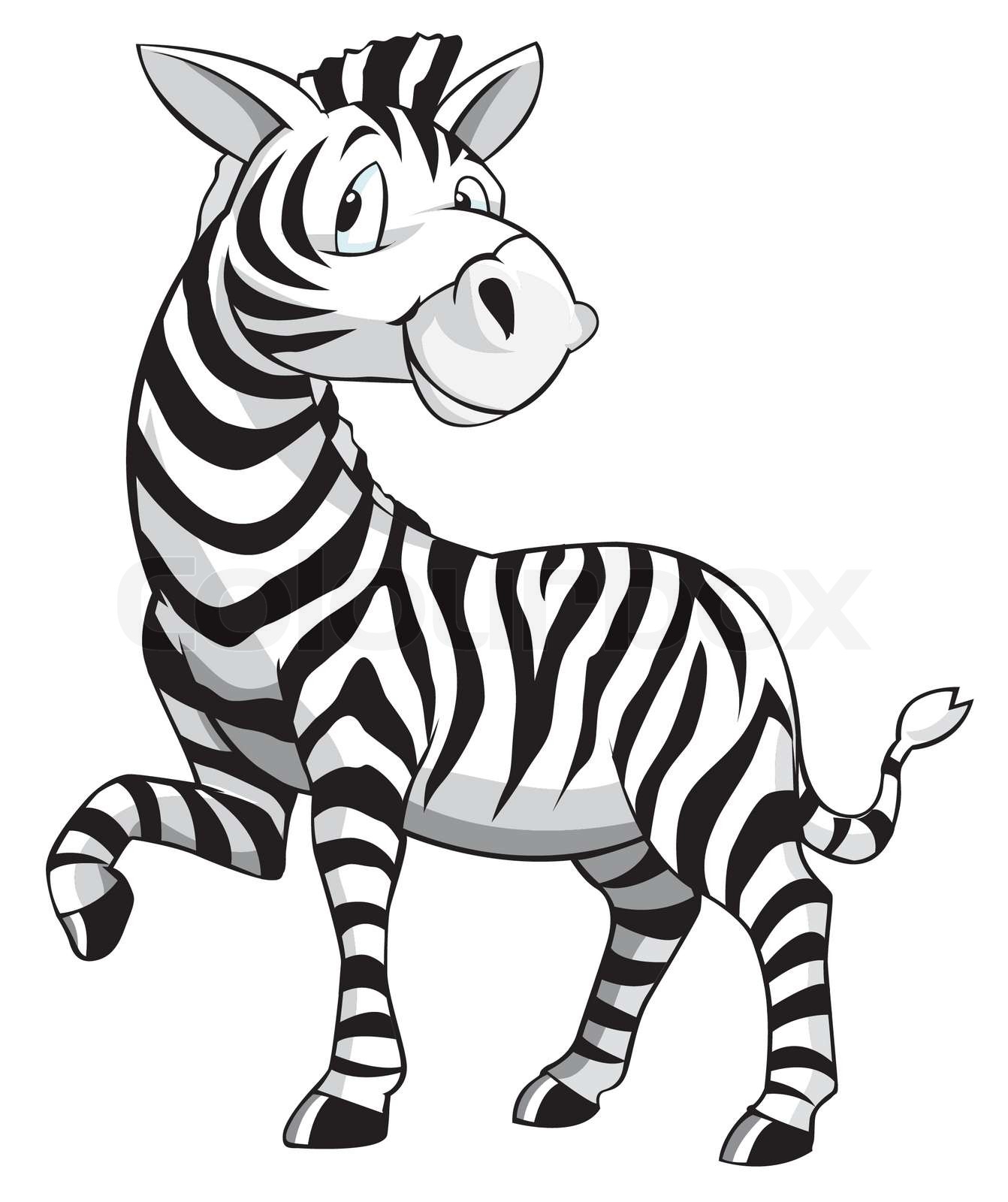 Zebra Cartoon | Stock vector | Colourbox