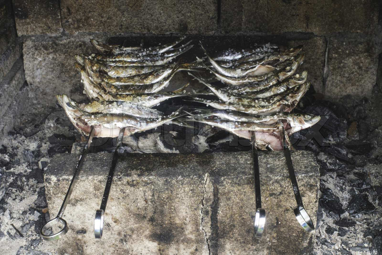 Fish on BBQ | Stock image | Colourbox