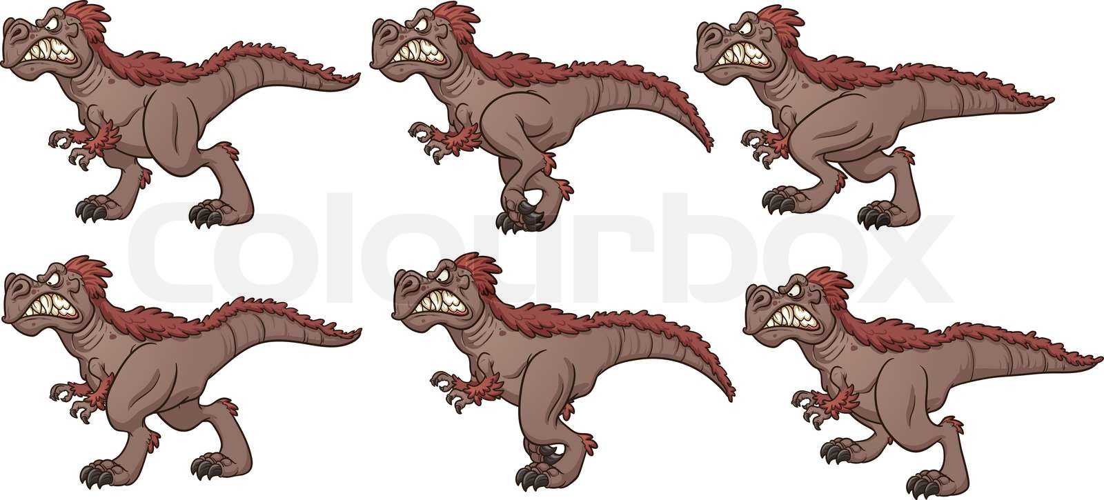 Walking T-Rex | Stock vector | Colourbox