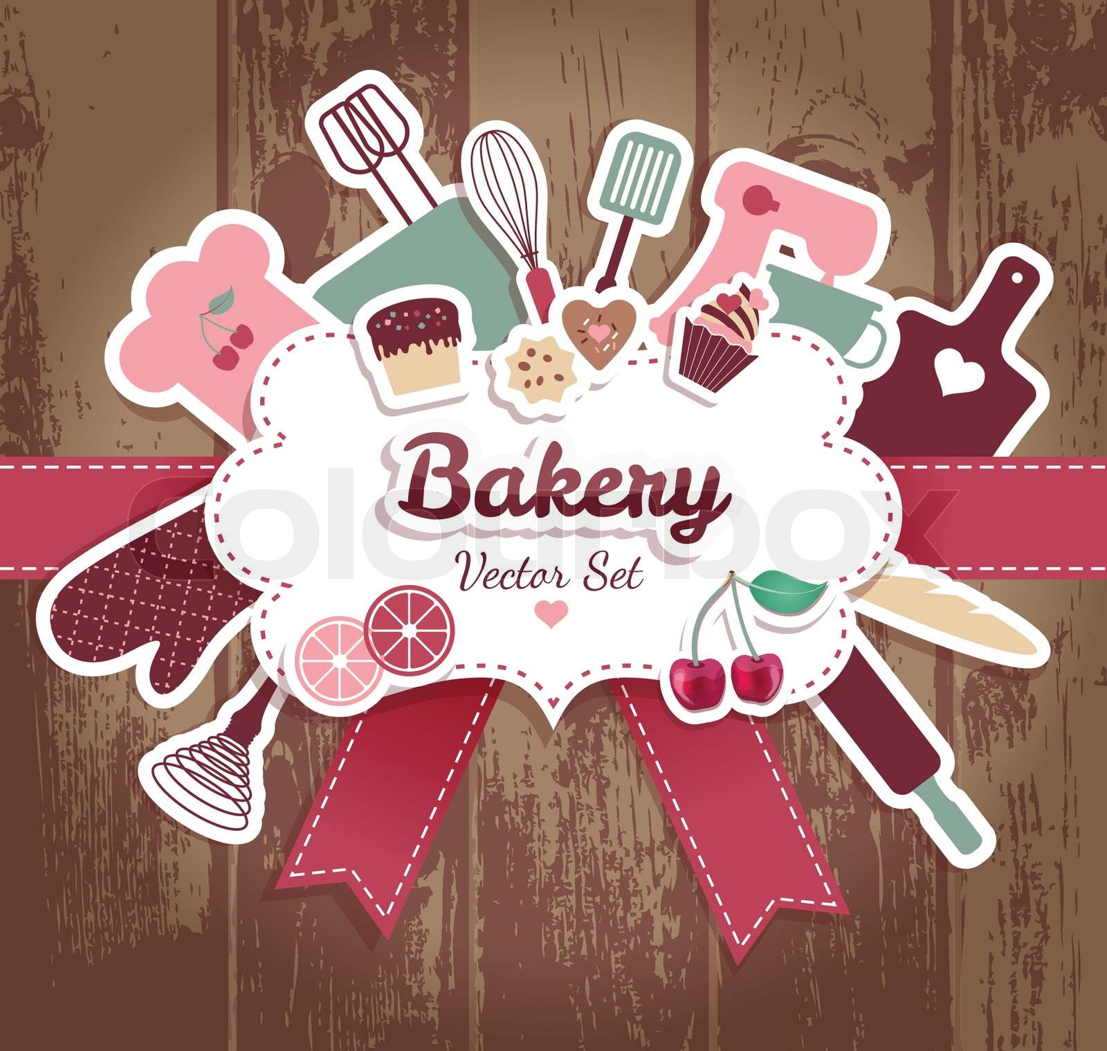 Bakery background. | Stock vector | Colourbox