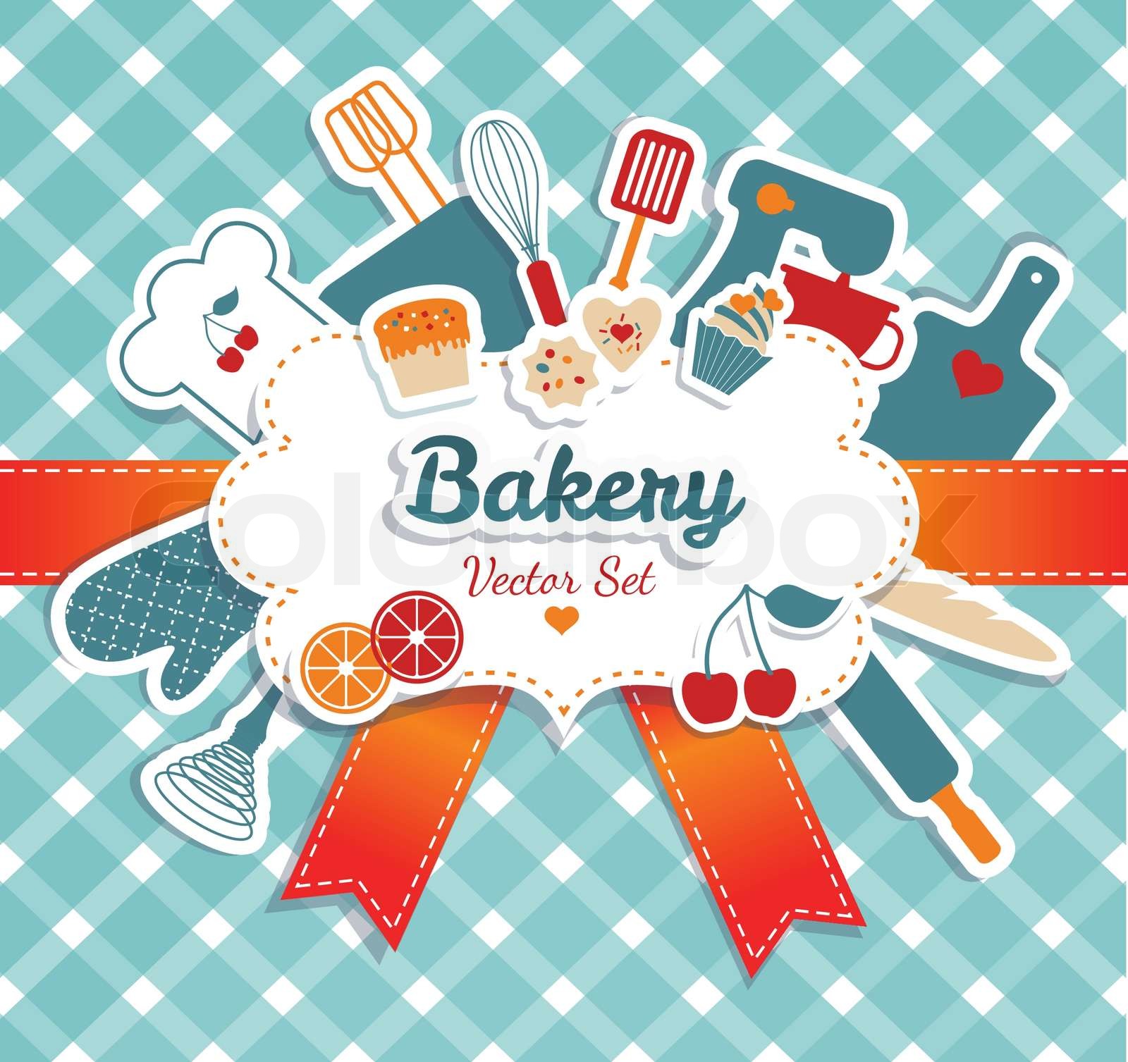 Bakery background. | Stock vector | Colourbox