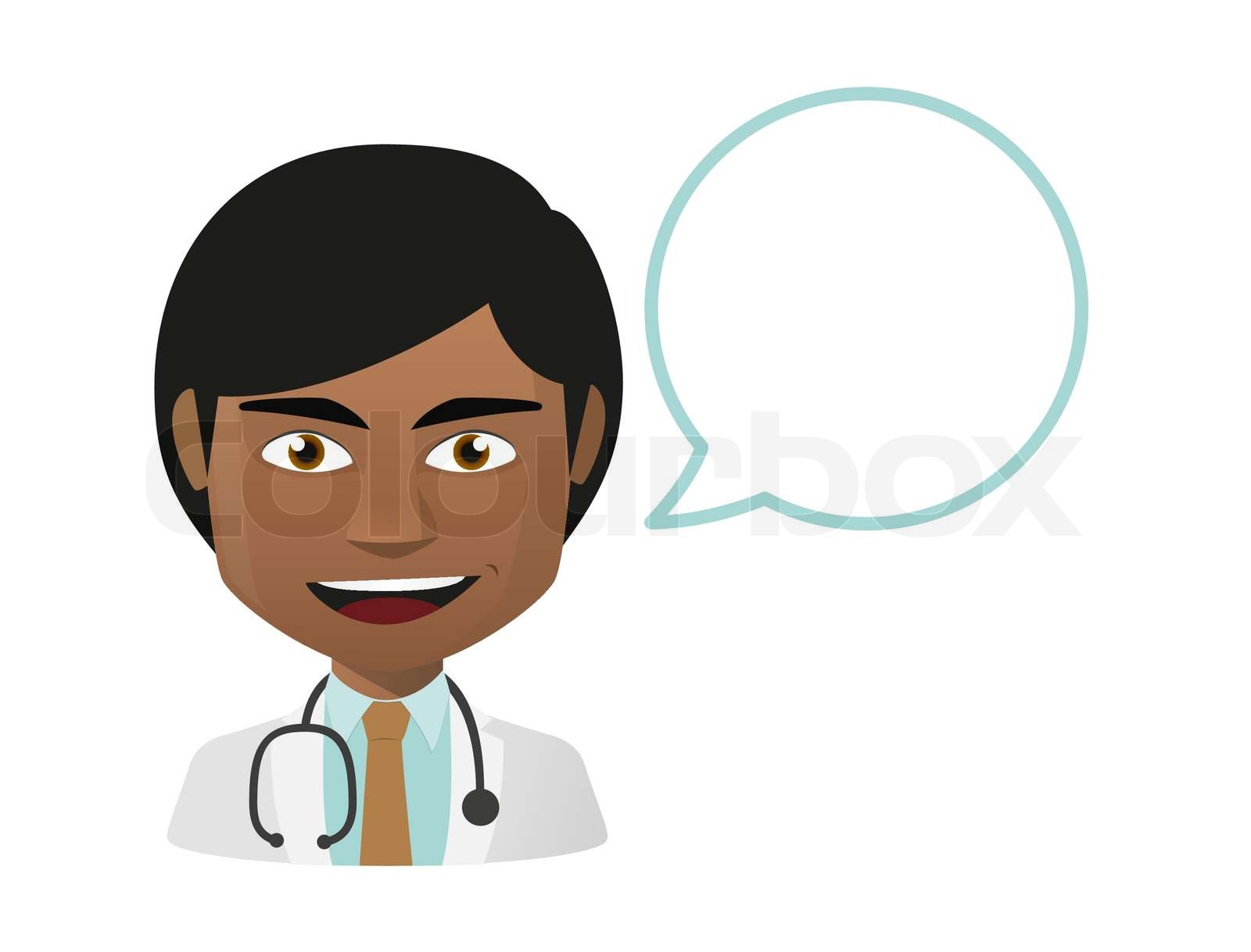 young indian doctor avatar | Stock vector | Colourbox