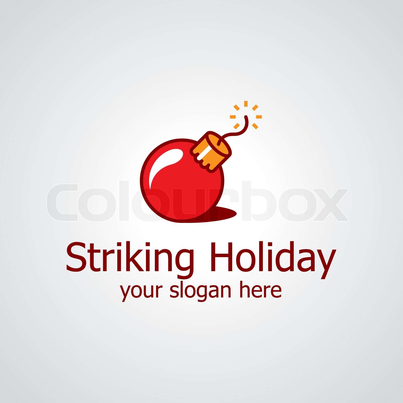 Striking holiday vector logo design | Stock vector | Colourbox