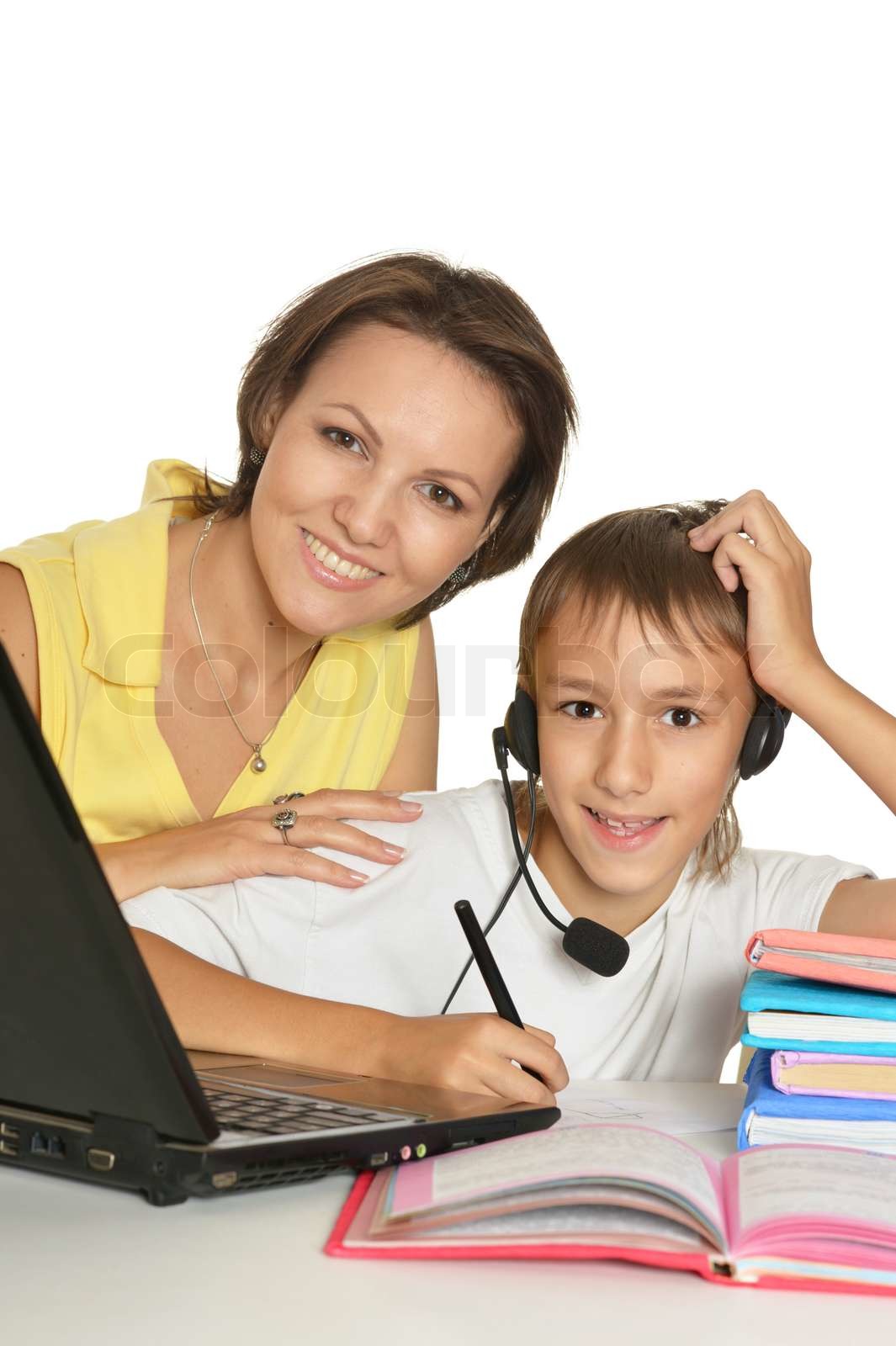 Mother And Son Stock Image Colourbox