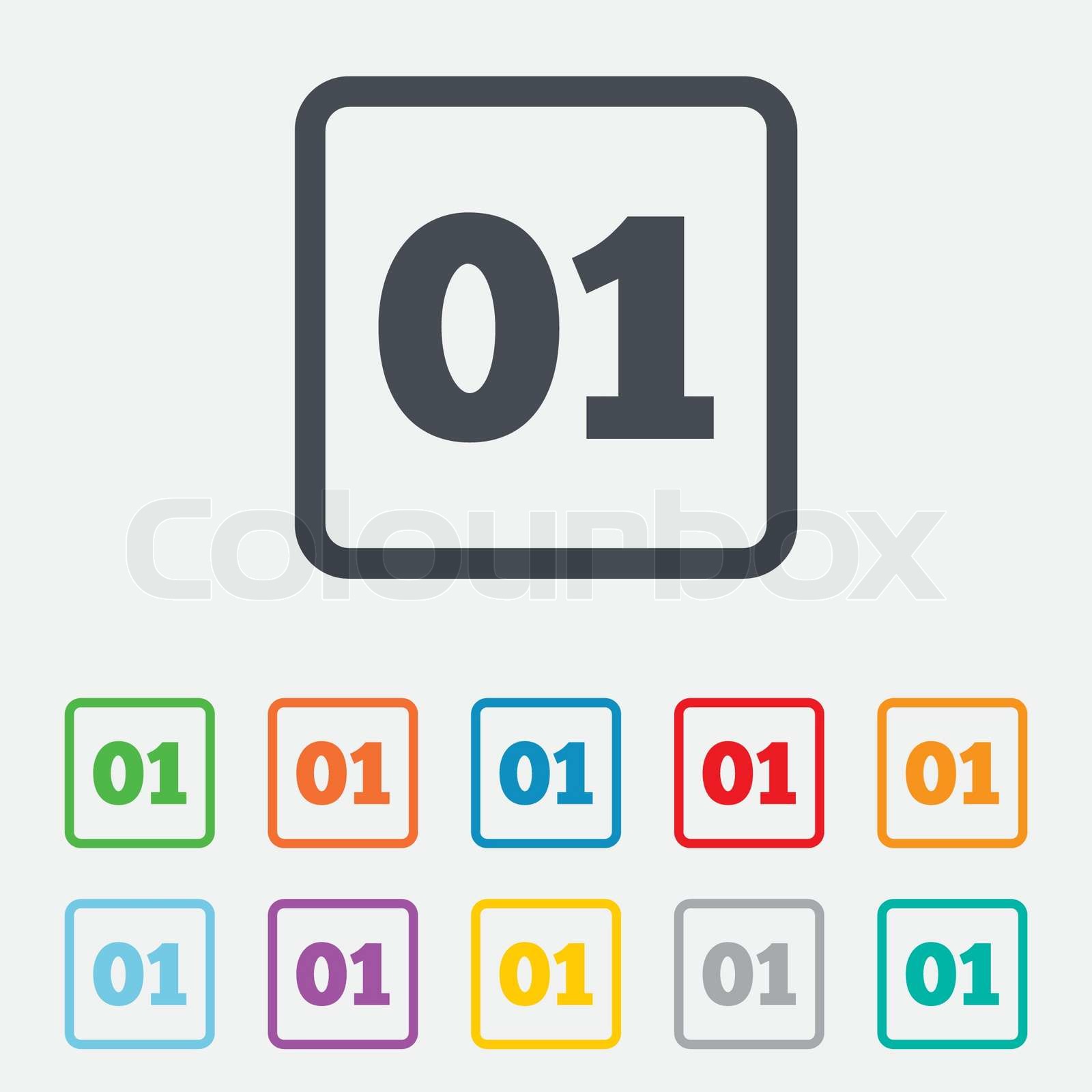 First step sign. Loading process symbol. | Stock vector | Colourbox