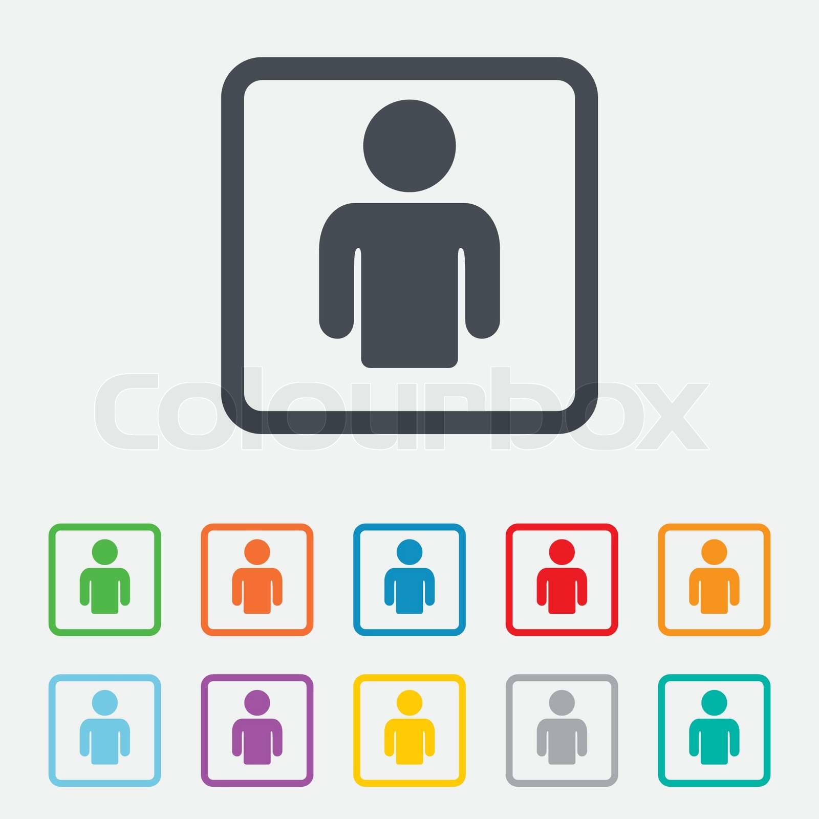 User sign icon. Person symbol. | Stock vector | Colourbox