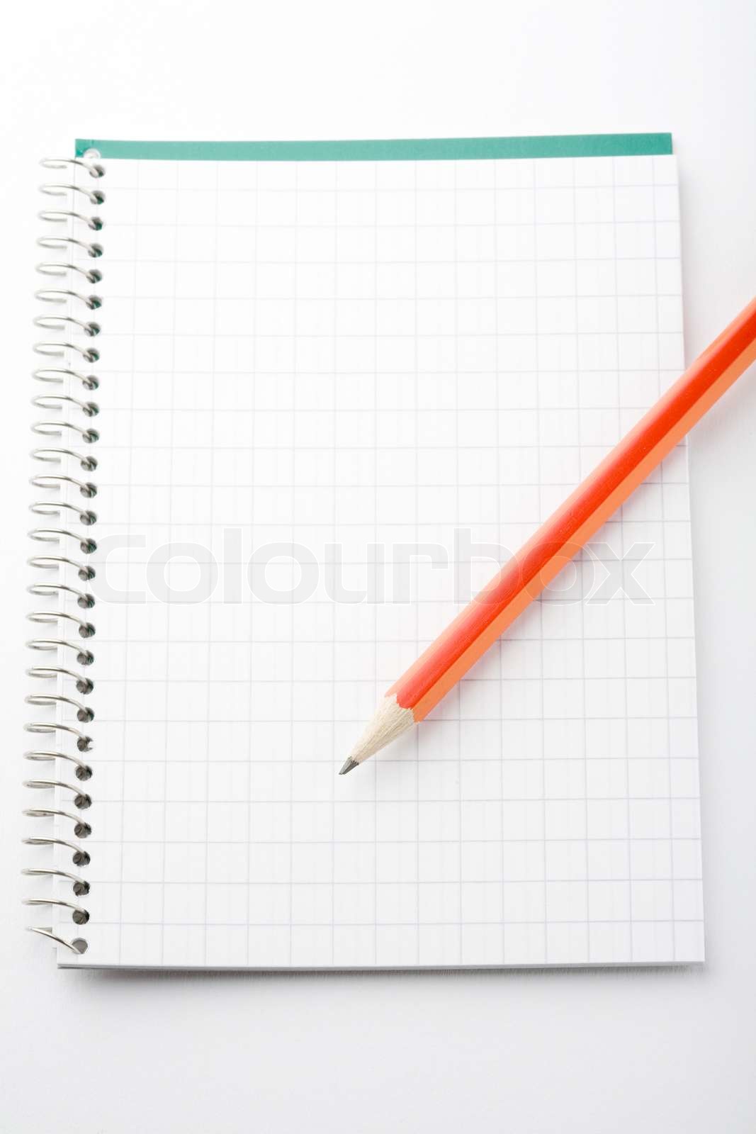 Notepad and pencil | Stock image | Colourbox