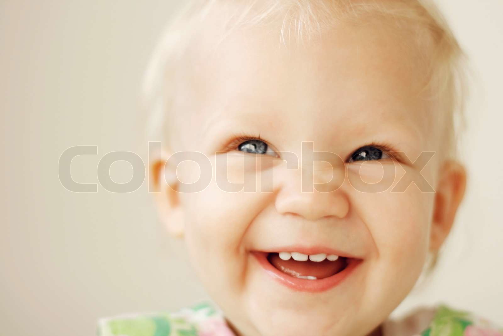 Face of cute little girl | Stock image | Colourbox