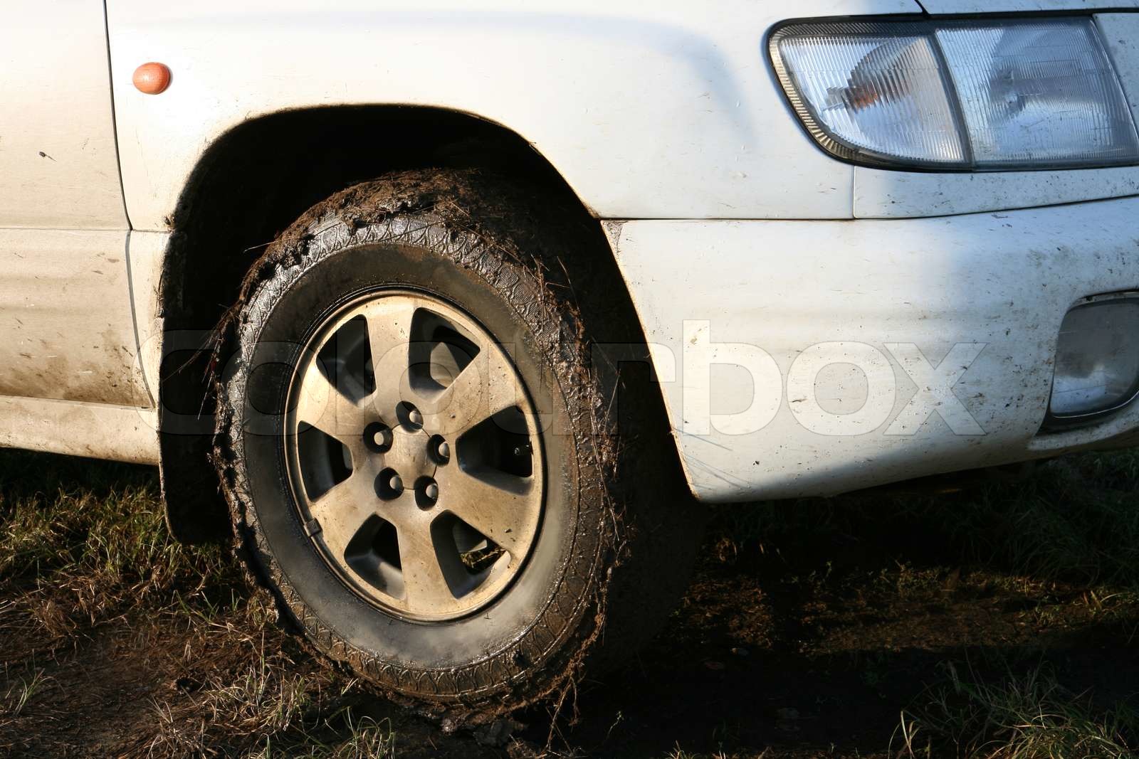 Dirty wheel | Stock image | Colourbox