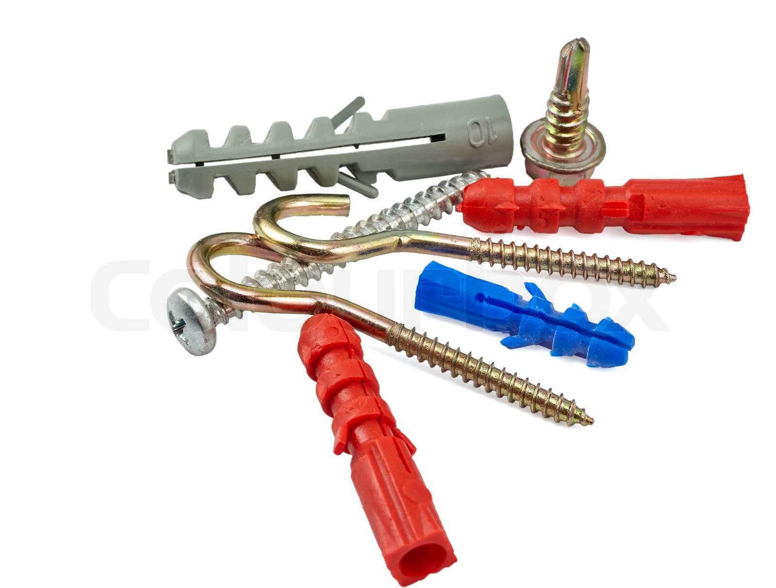 Set of fasteners | Stock image | Colourbox