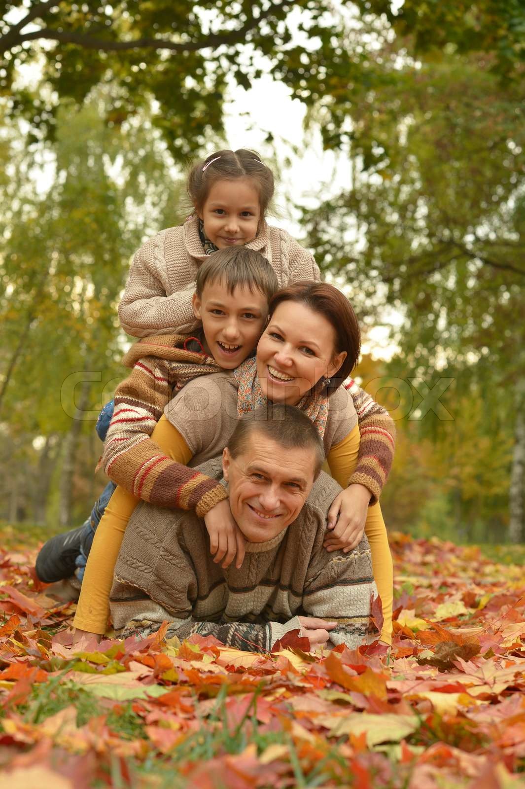 Happy smiling family | Stock image | Colourbox