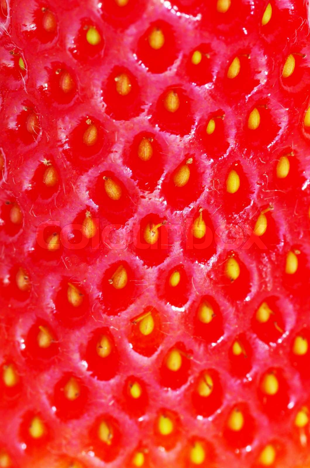 strawberry texture | Stock image | Colourbox