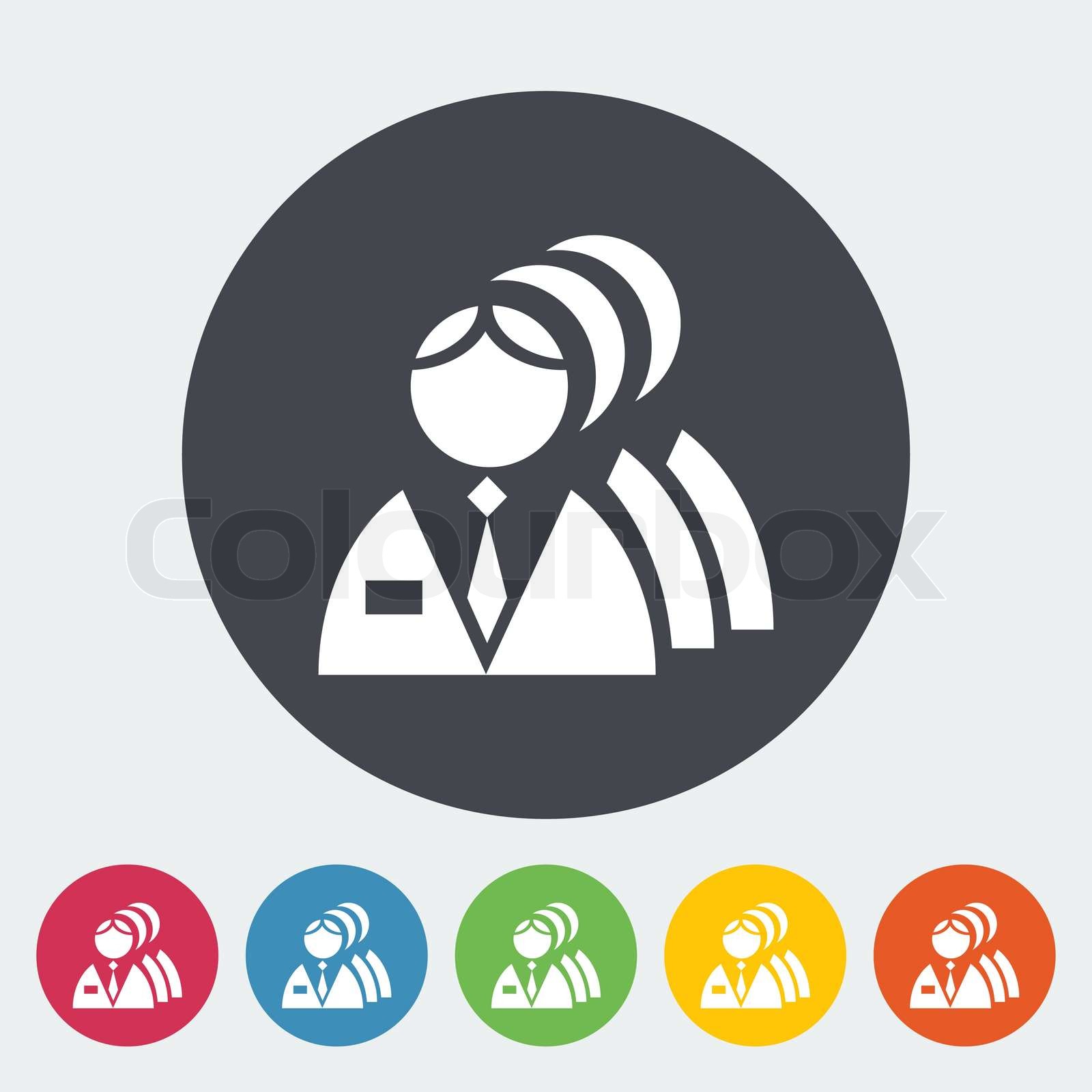 Person single icon. | Stock vector | Colourbox