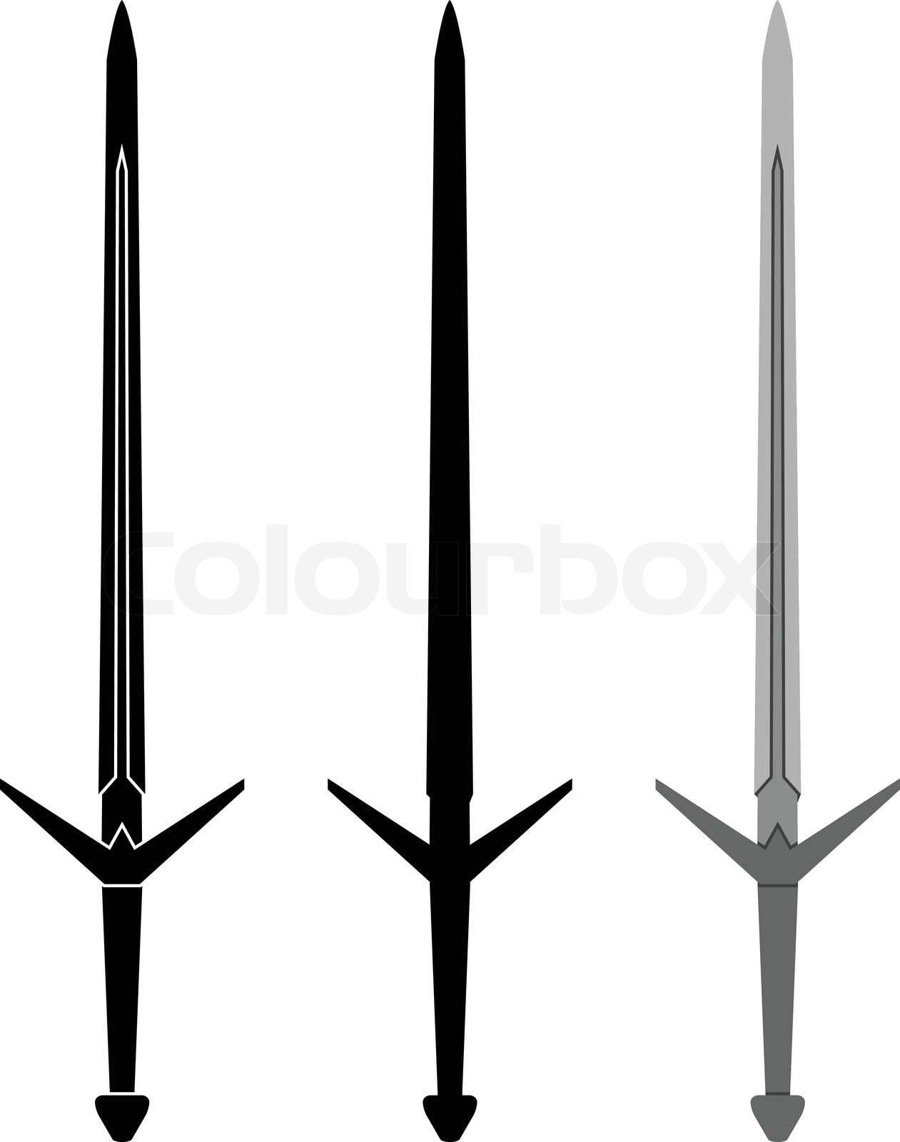 medieval sword | Stock vector | Colourbox