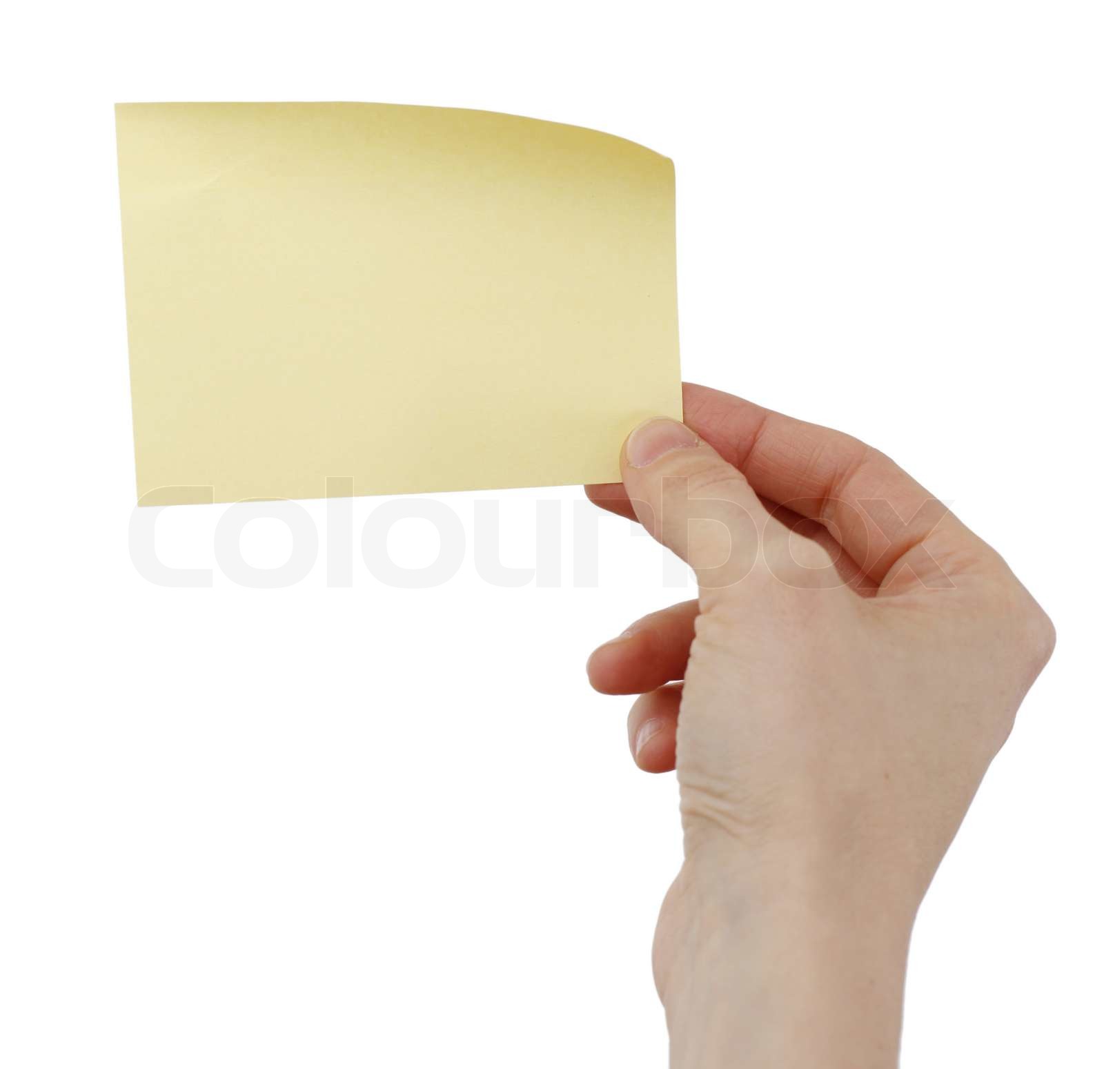 One Post it | Stock image | Colourbox