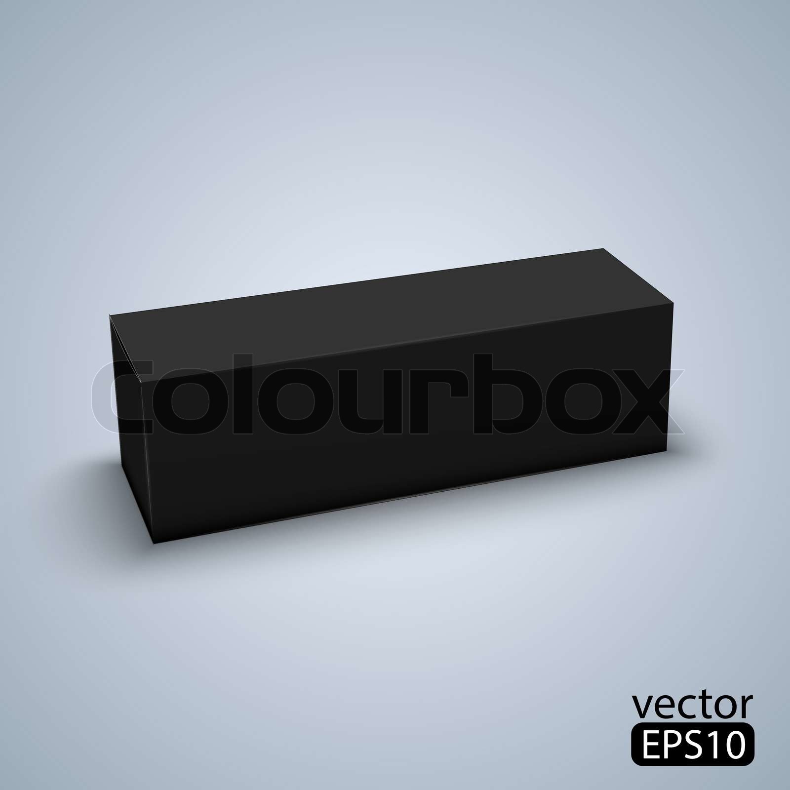 Package black box design | Stock vector | Colourbox