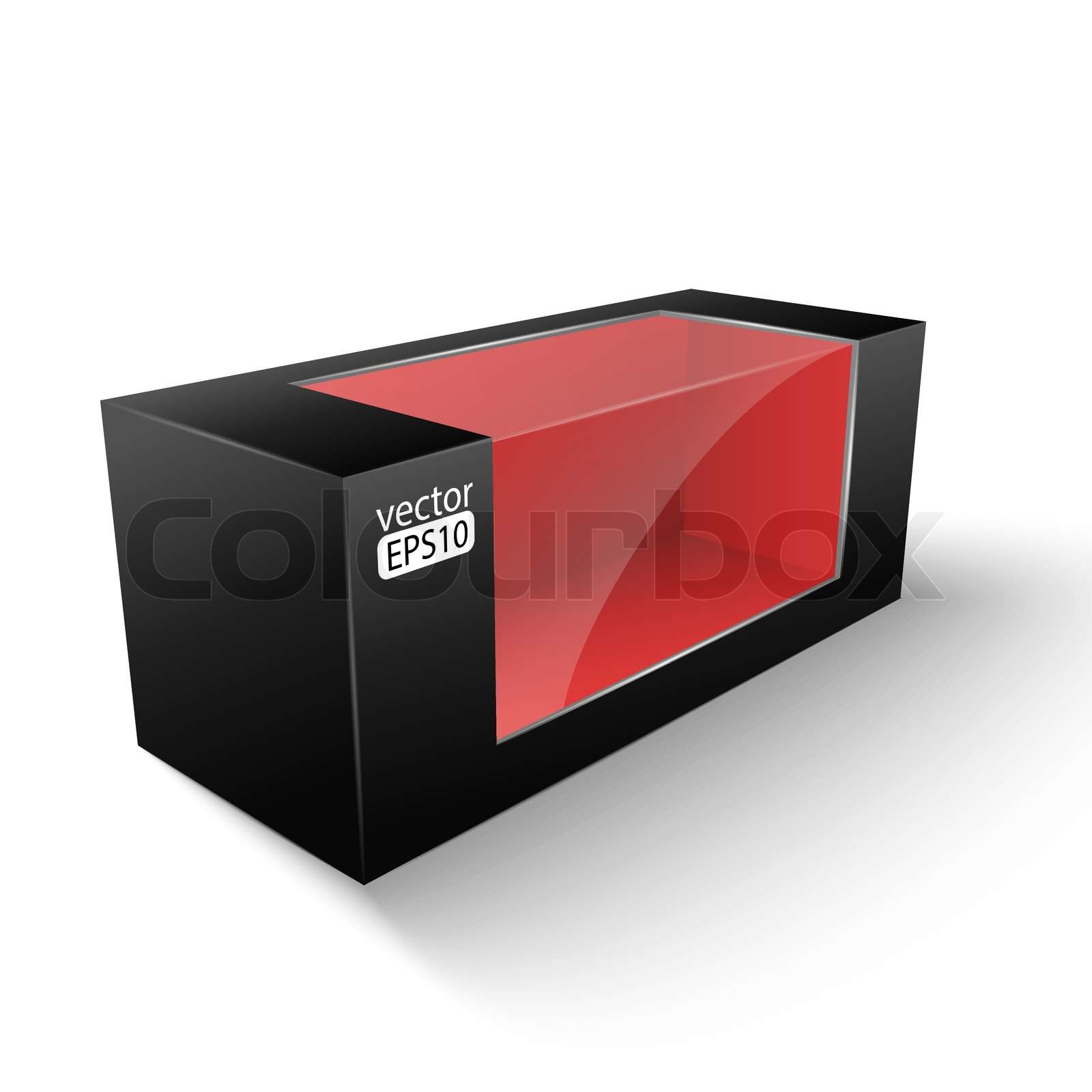 Package black box design | Stock vector | Colourbox